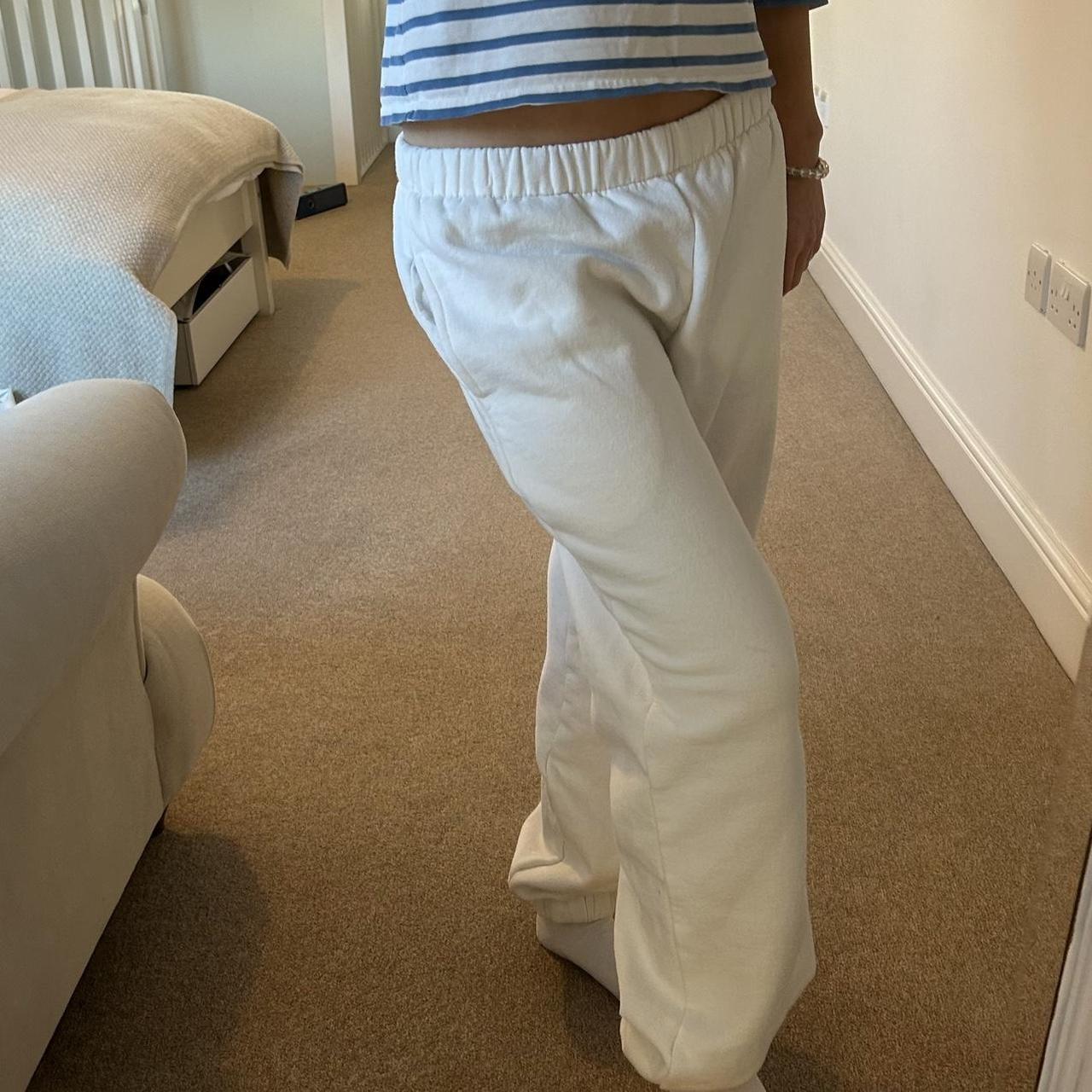 Brandy Melville John Galt white trackies Good... - Depop