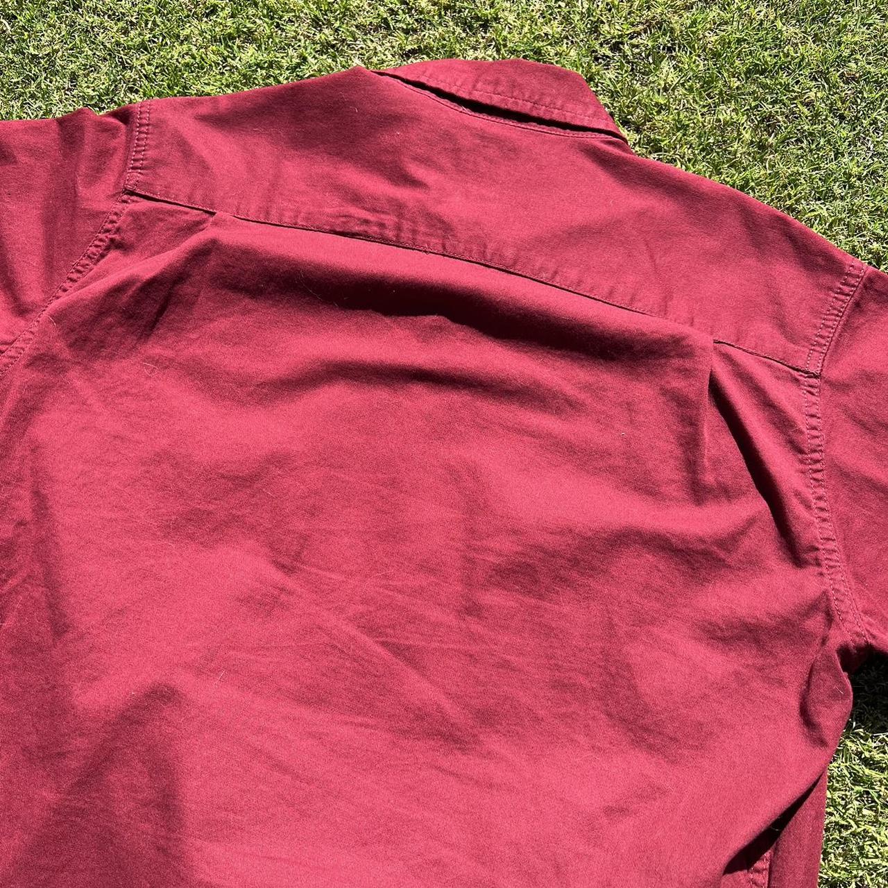 red wrangler short sleeve button up - only worn once... - Depop