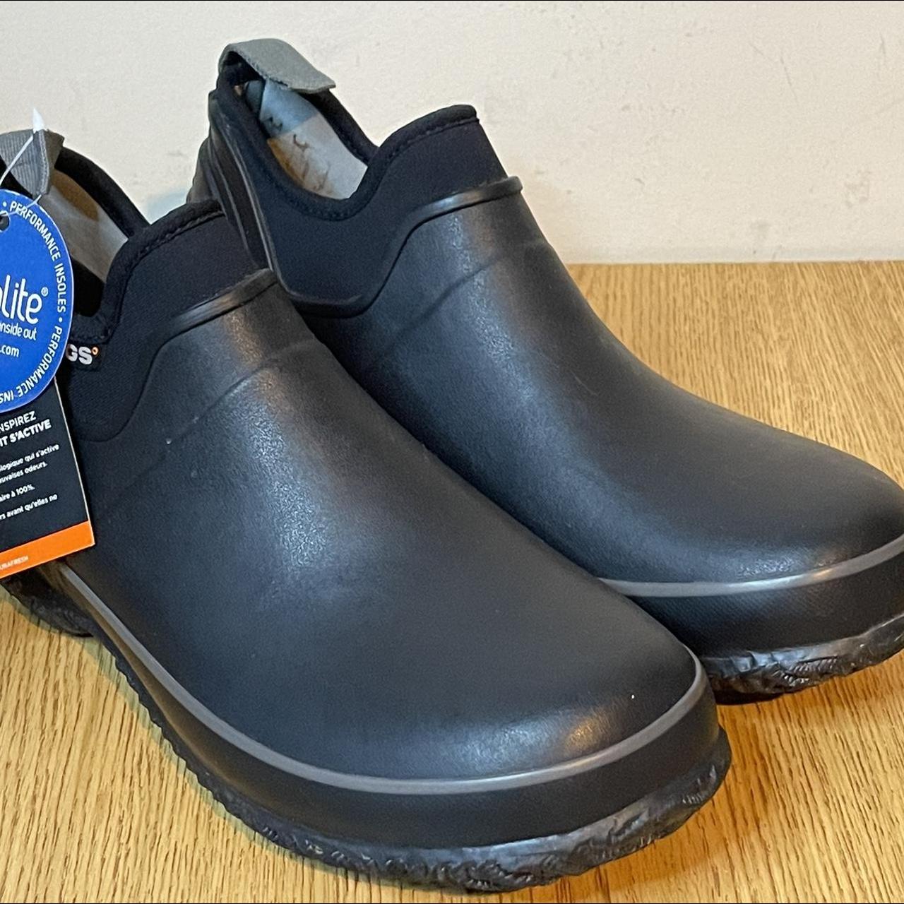 New Bogs Urban Farmer Boots Mens Size 8 Black Rubber... - Depop