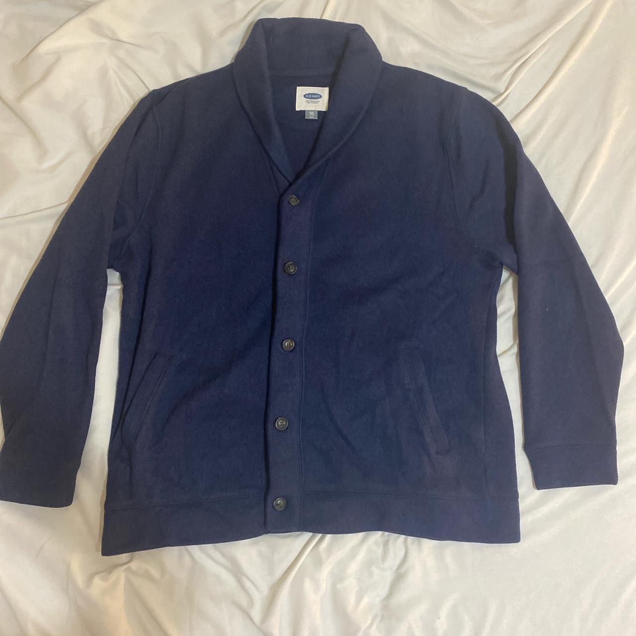 Vintage Old Navy Blue Cardigan Size XXL #oldnavy... - Depop