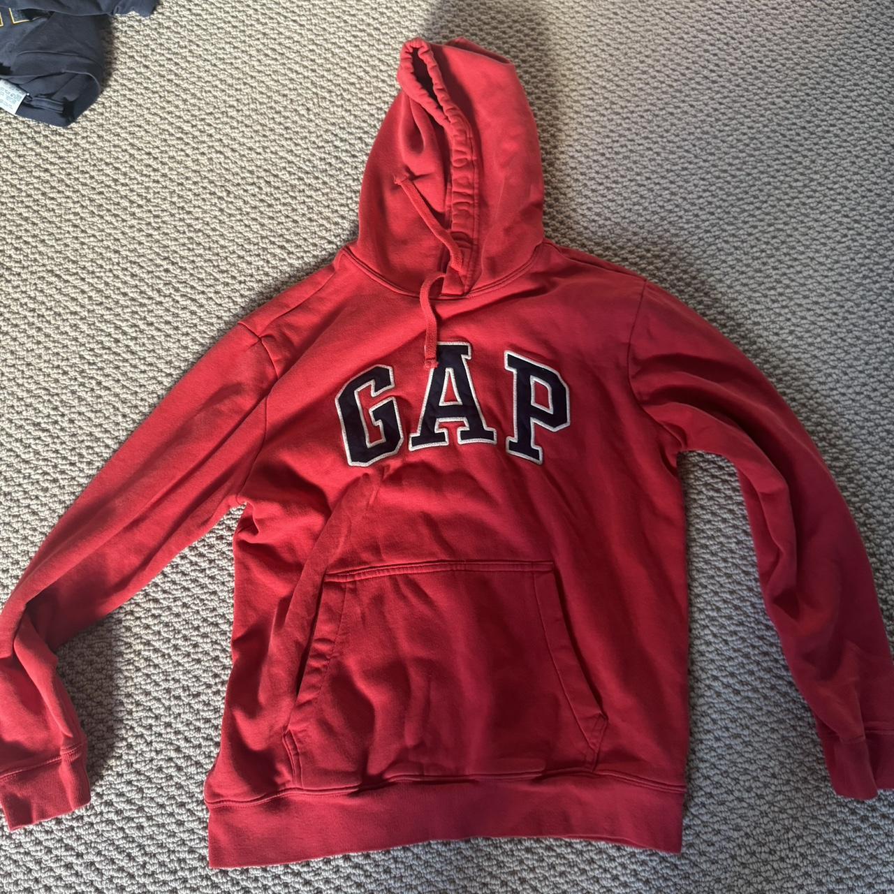 Small red gap og hoodie - Depop