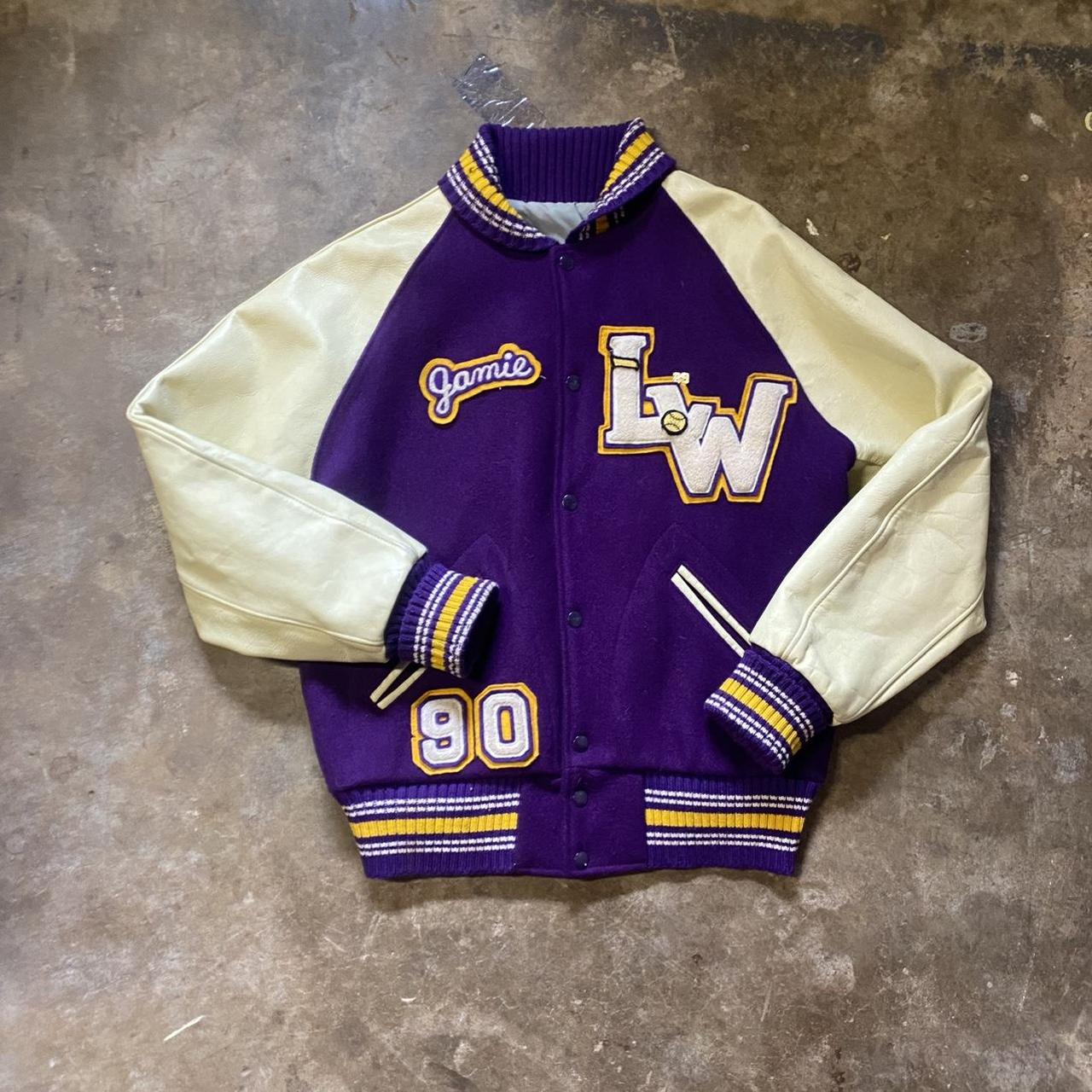 Vintage ‘89-90 varsity Letterman jacket from Lake... - Depop