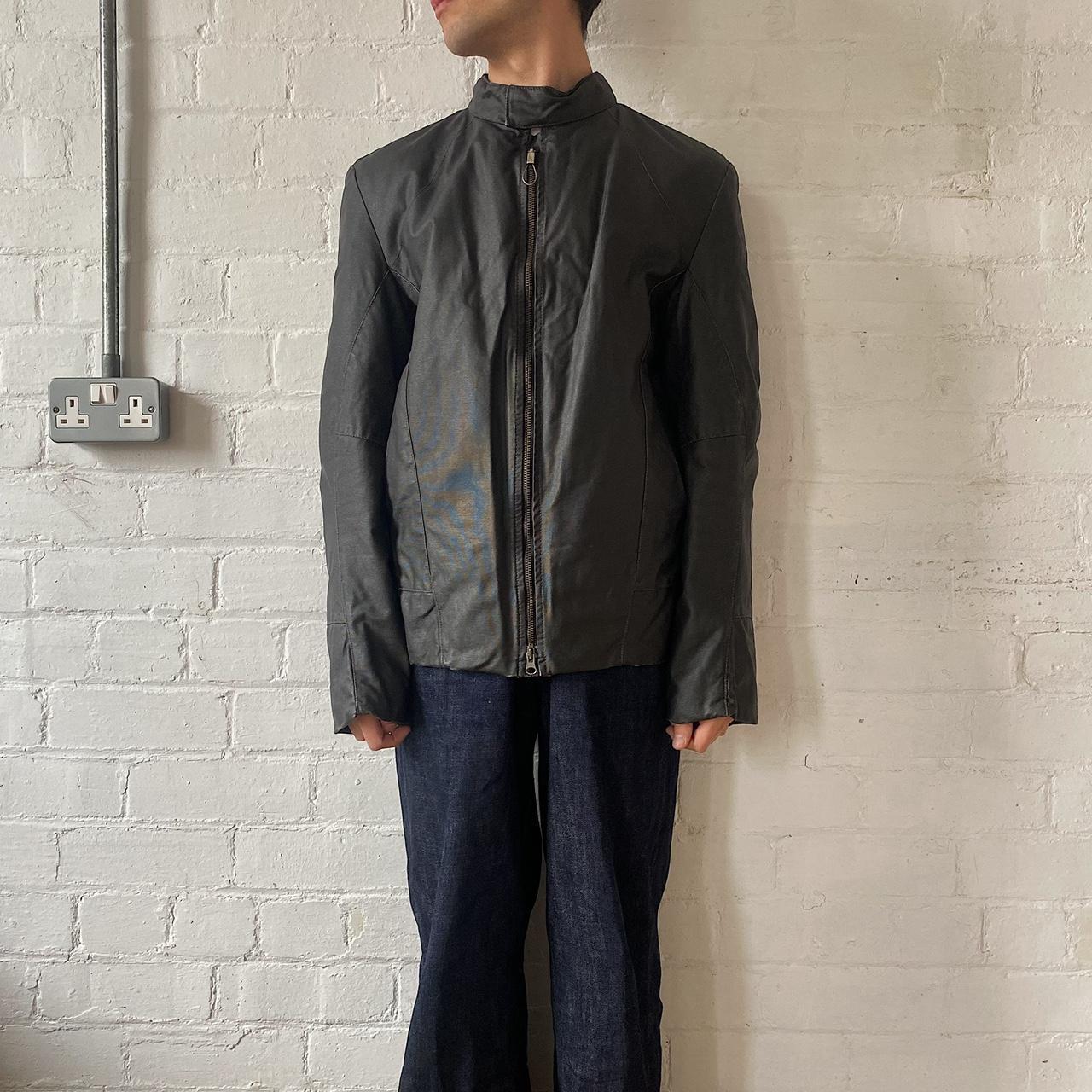 Mandarina Duck Italian designer black sheen waxed | Depop Mandarina Duck Italian designer black sheen waxed | Depop