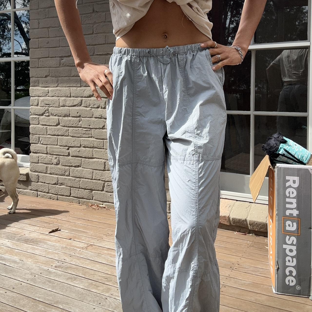 Glassons cargo pant light blue size 10 - Depop