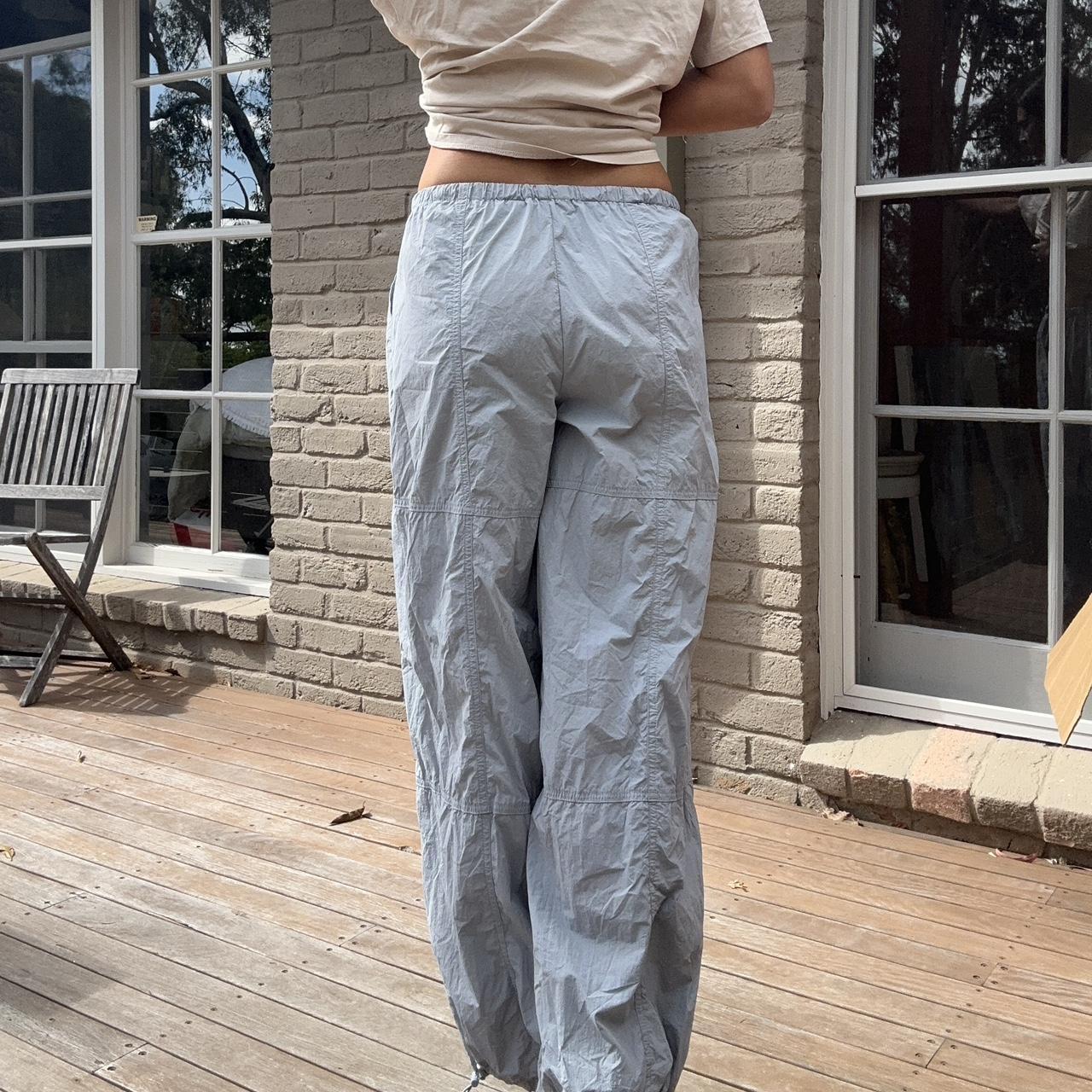 Glassons cargo pant light blue size 10 - Depop