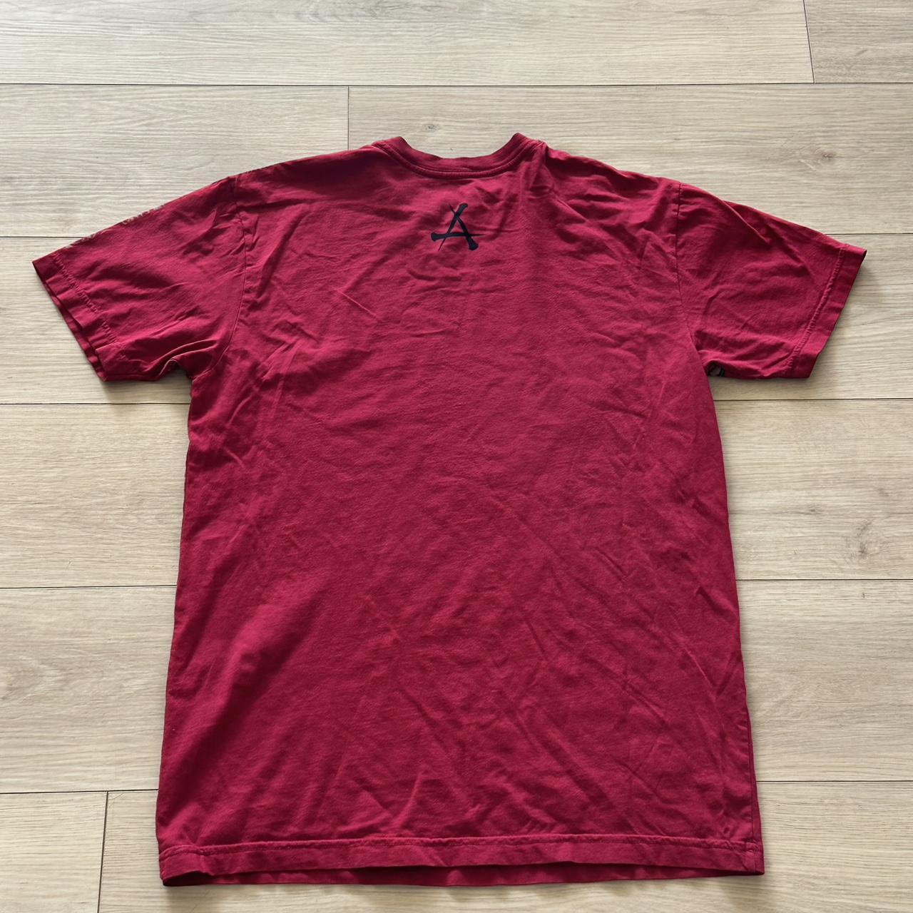 Red Affliction skulls and chains T-shirt #goth... - Depop