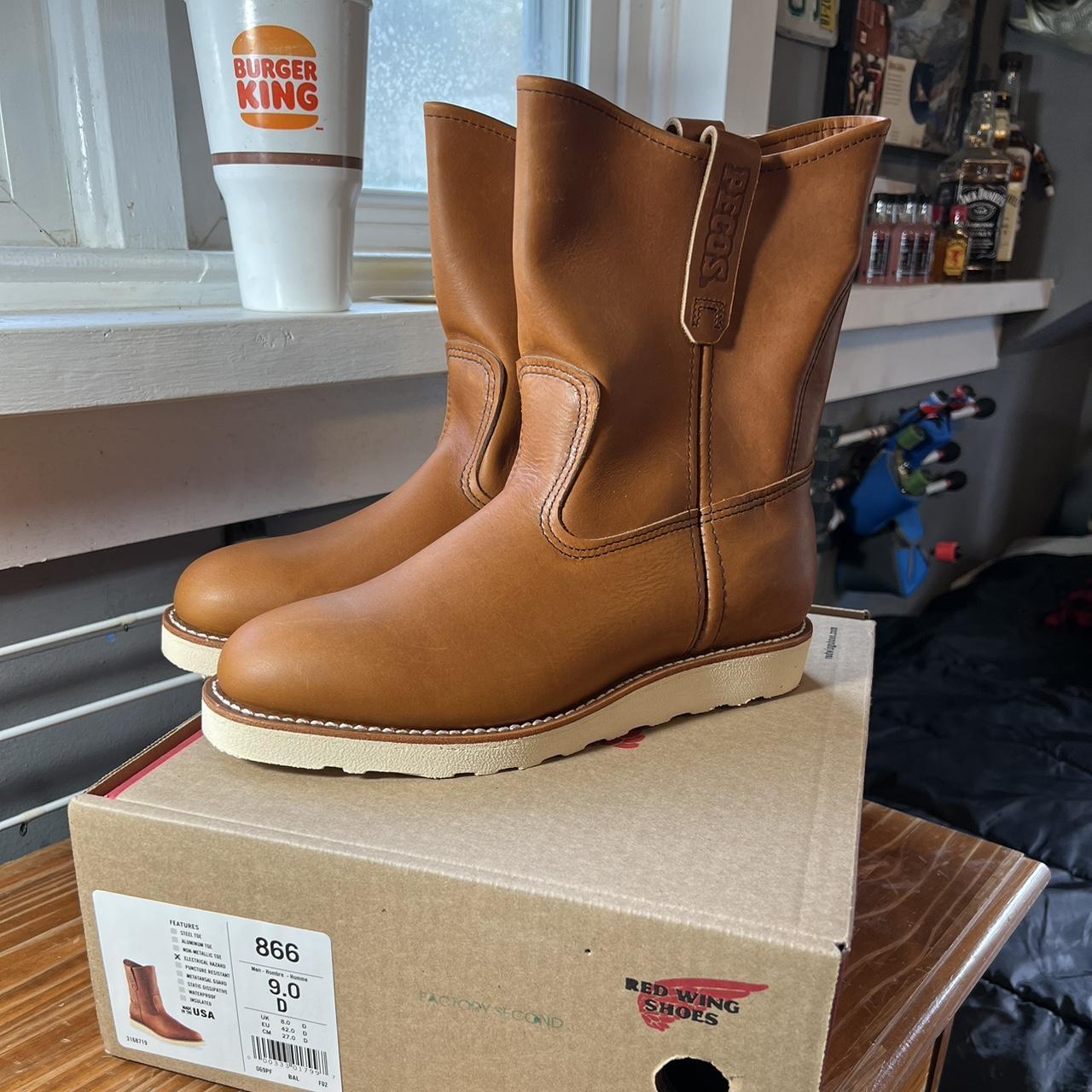 Men’s red wing 866 pecos wedge sole new with box... - Depop