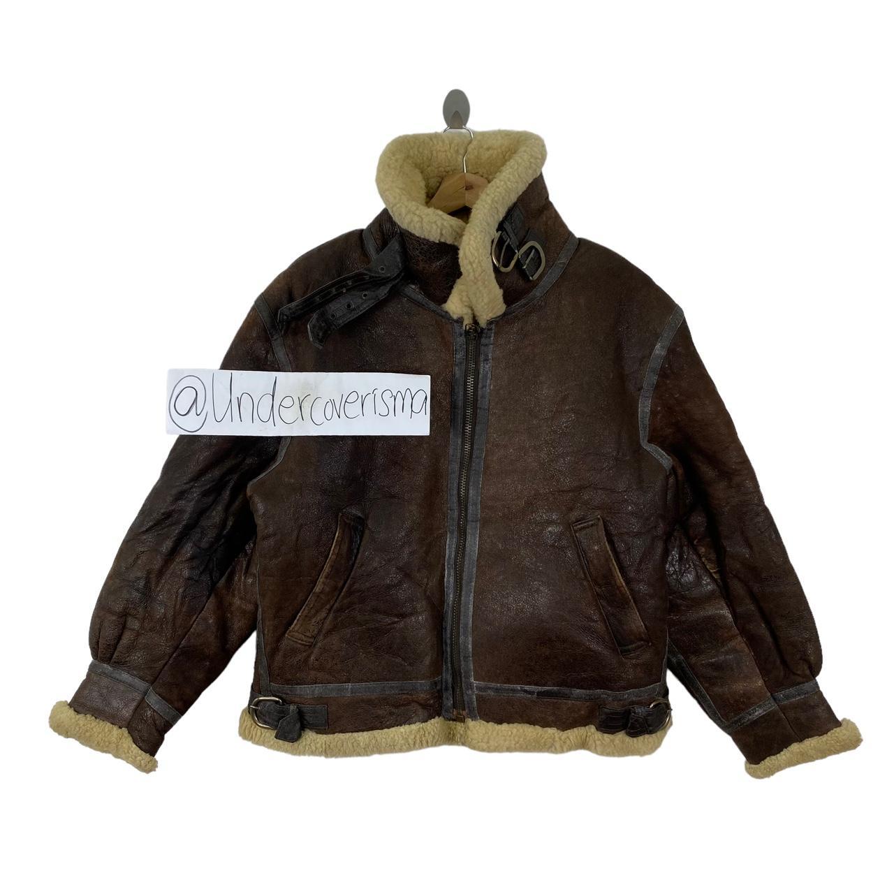 Vintage TYPE B-3 US Army Air Force B3 Leather Flight... - Depop