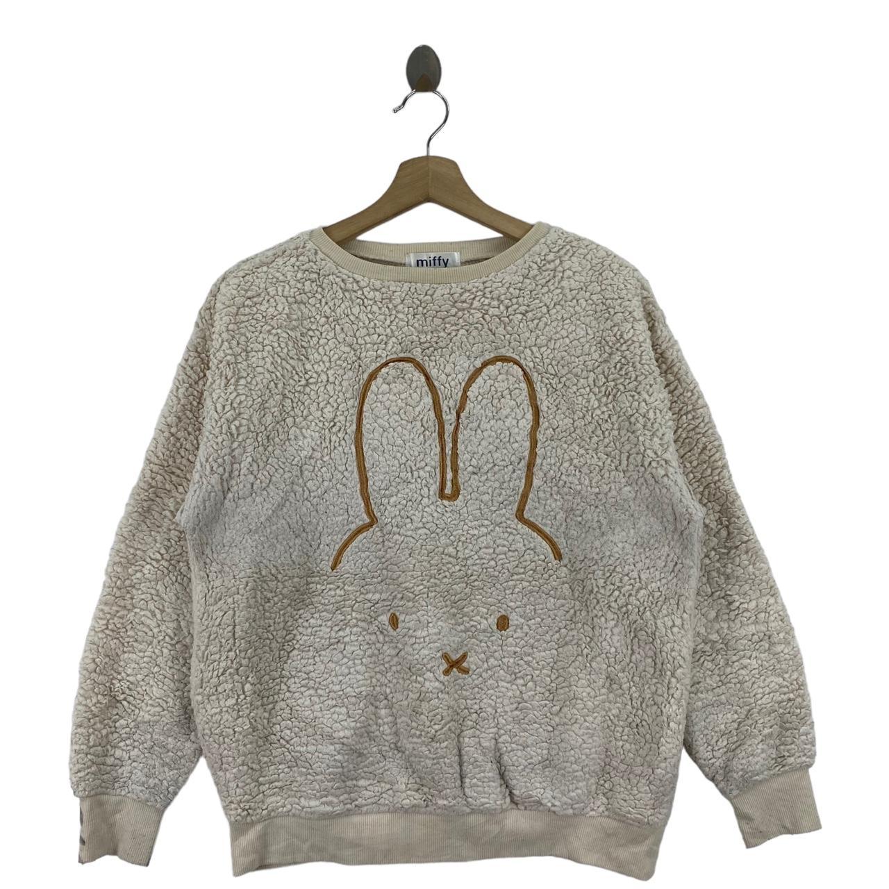MIFFY Embroidered Character Deep Pile Sherpa Fleece... - Depop