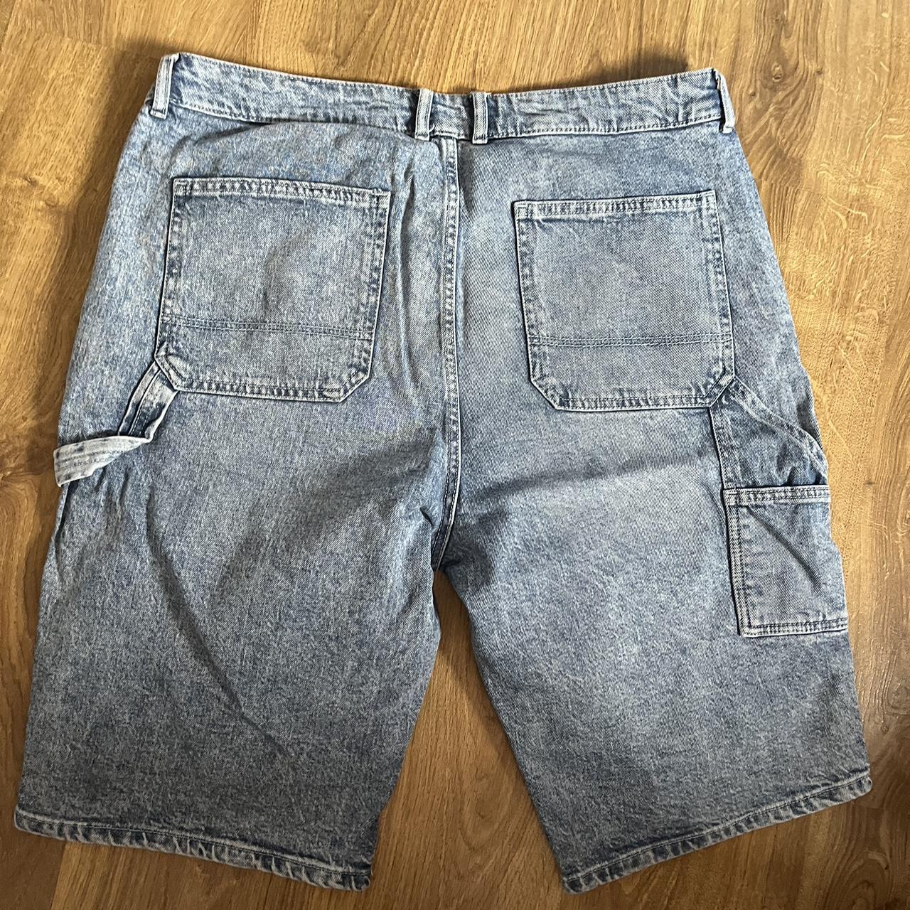 U branded baggy Jean shorts Jorts Carpenter style - Depop