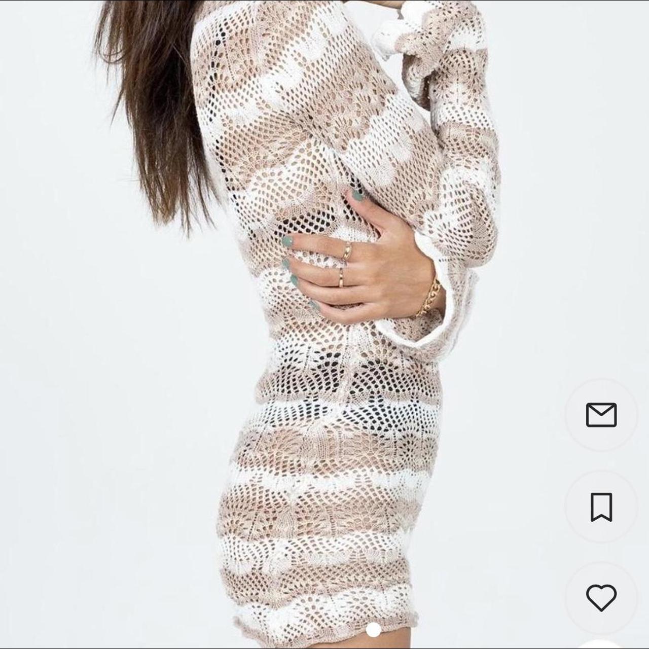 Princess Polly Leah knit mini sun dress/cover... - Depop