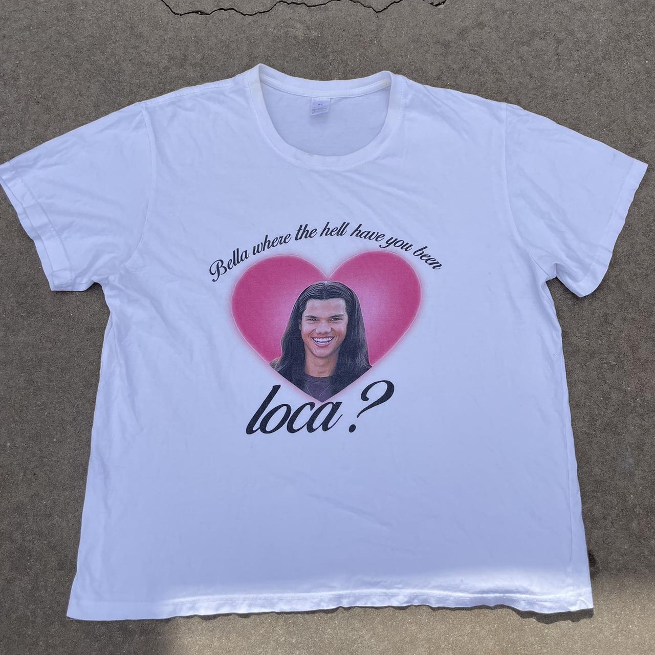 Twilight Jacob shirt with pink heart “where the... - Depop