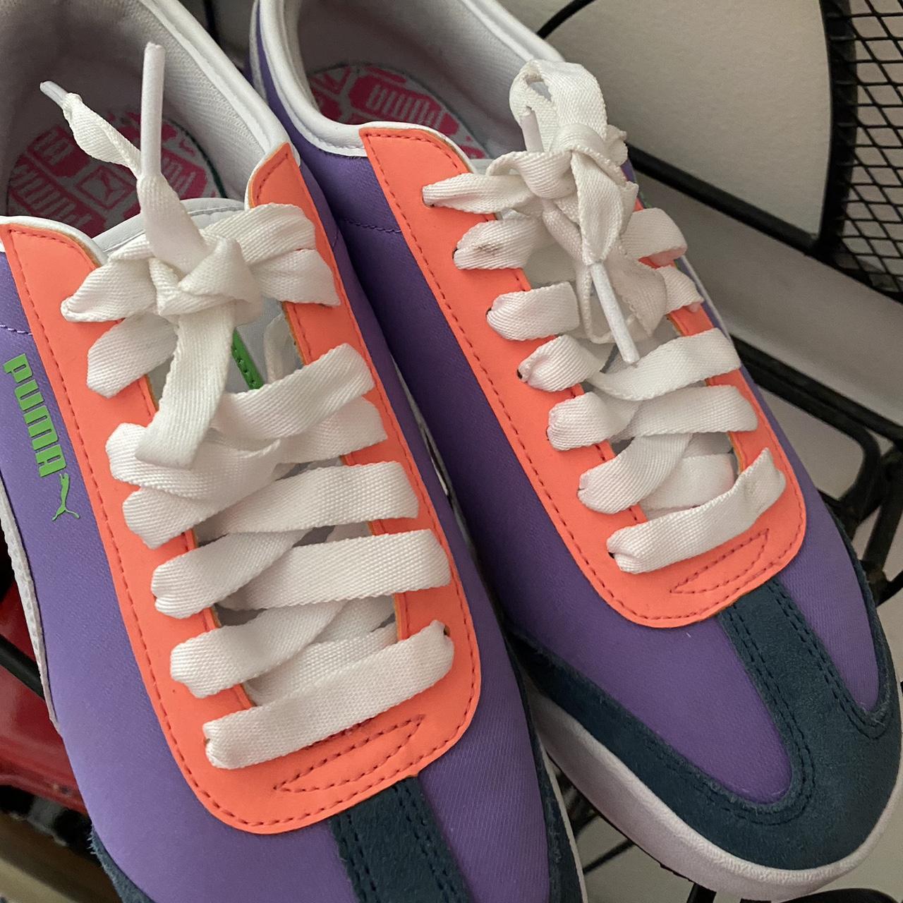 purple/blue/orange platform pumas. brand new worn a... - Depop