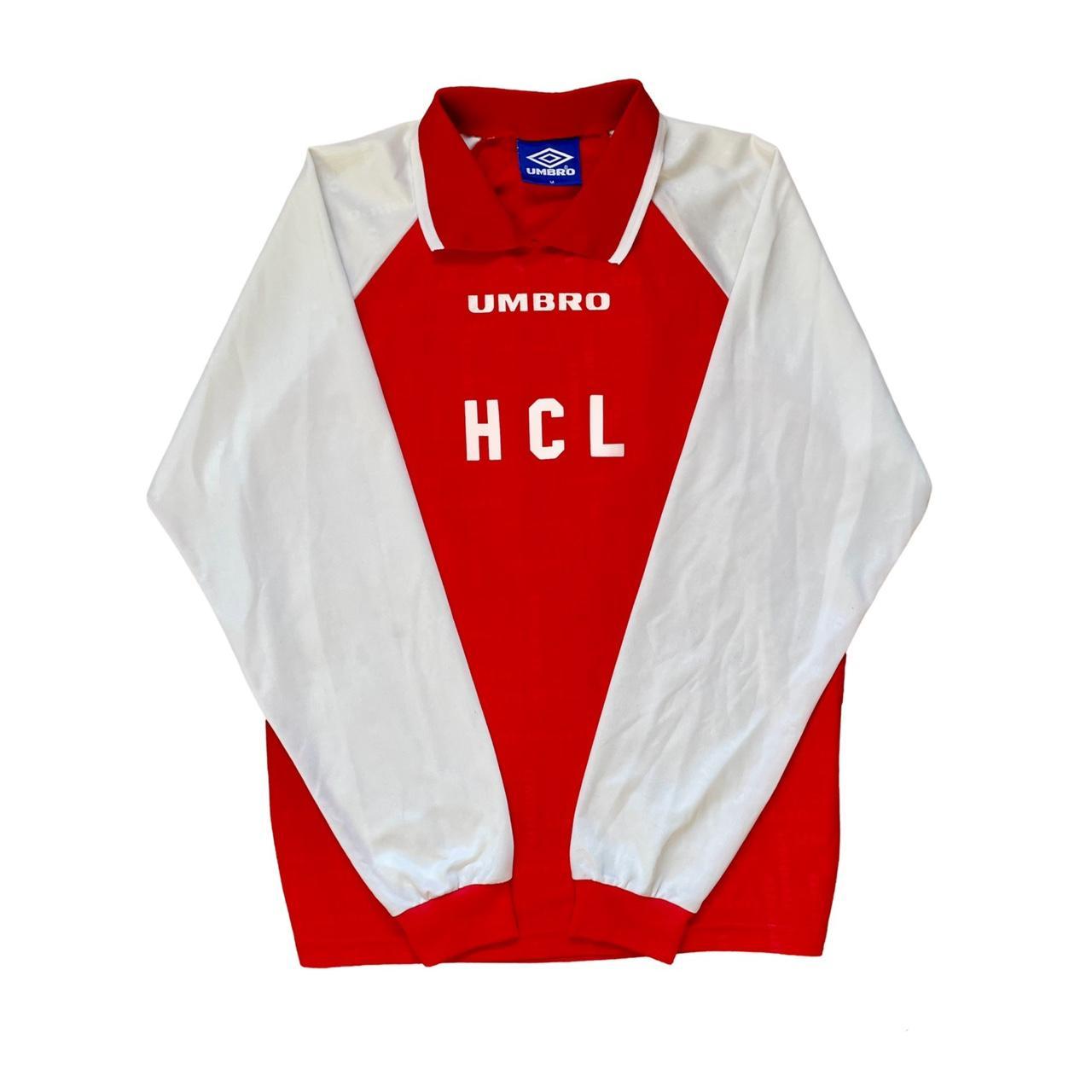 Vintage Umbro Football Shirt - Such a clean colour... - Depop