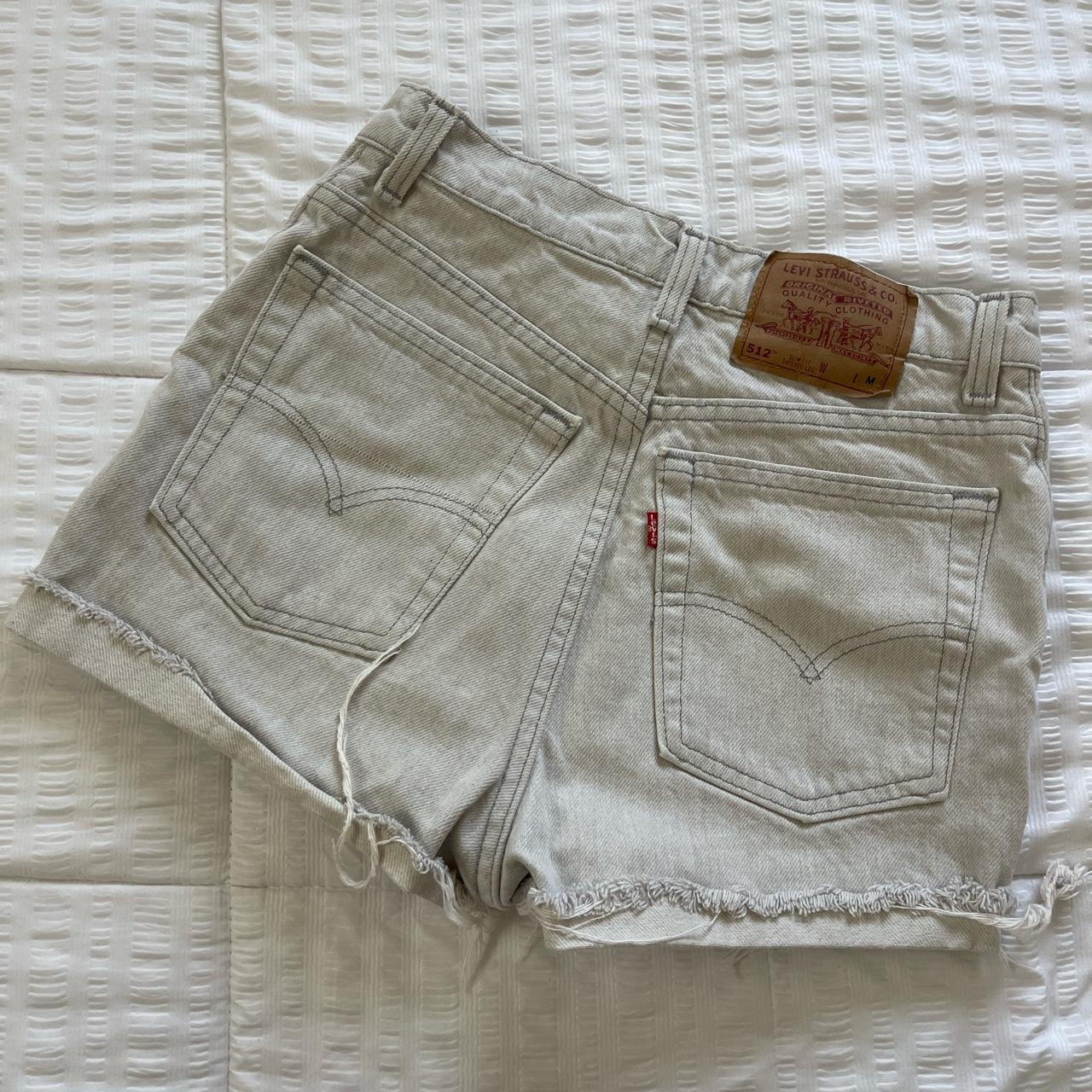 Levis Grey Denim Shorts🍒 • labeled size 9 • high... - Depop
