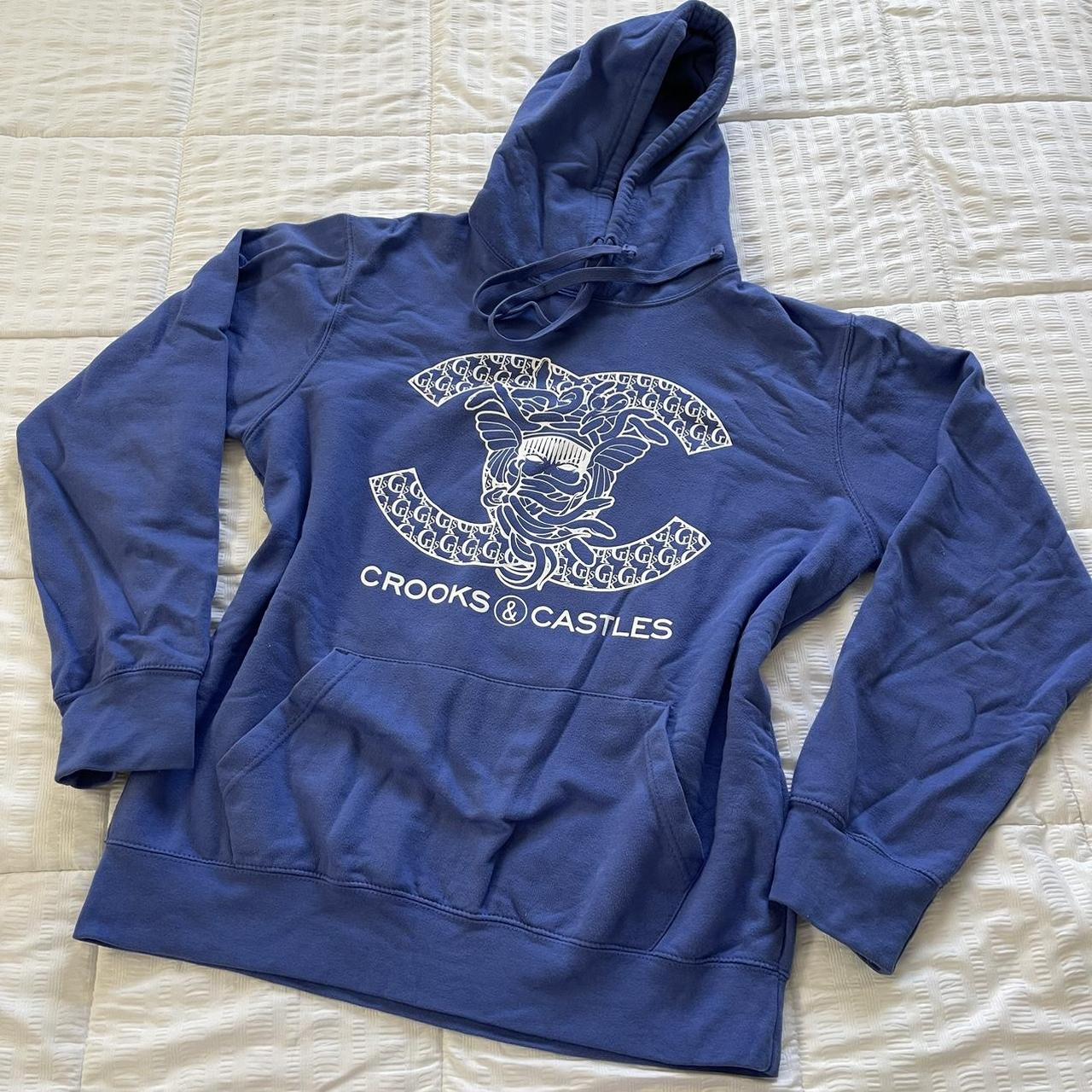 Crooks & Castles Hoodie💙 • size large in men •... - Depop