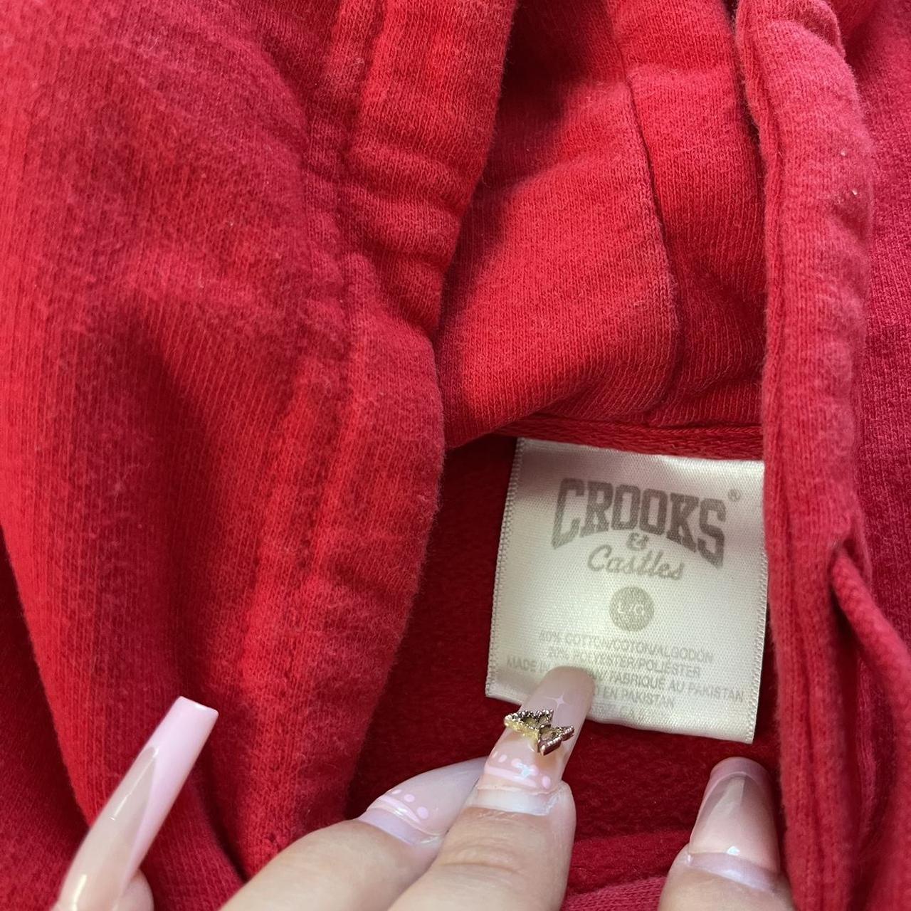 Crooks & Castles Hoodie🍒 • size large in men • no... - Depop