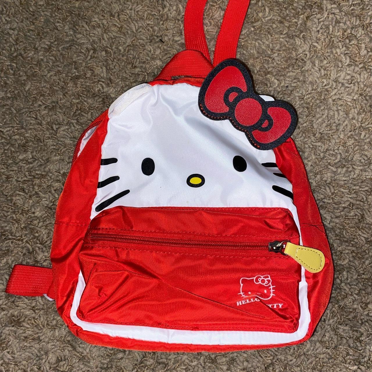 hello kitty mini backpack in perfect condition, no... - Depop