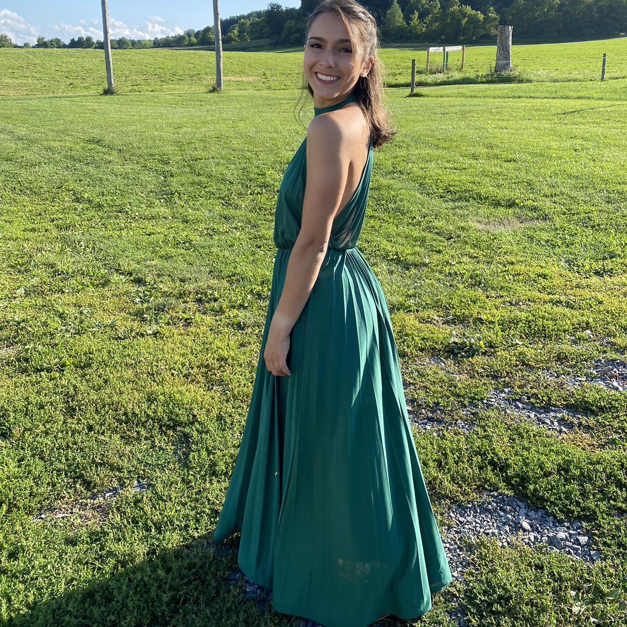 Asos Design Halter Pleated Waist Maxi Dress Was A Depop