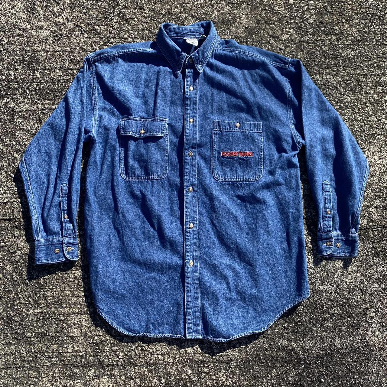 Acme Clothing Men's Blue Shirt | Depop