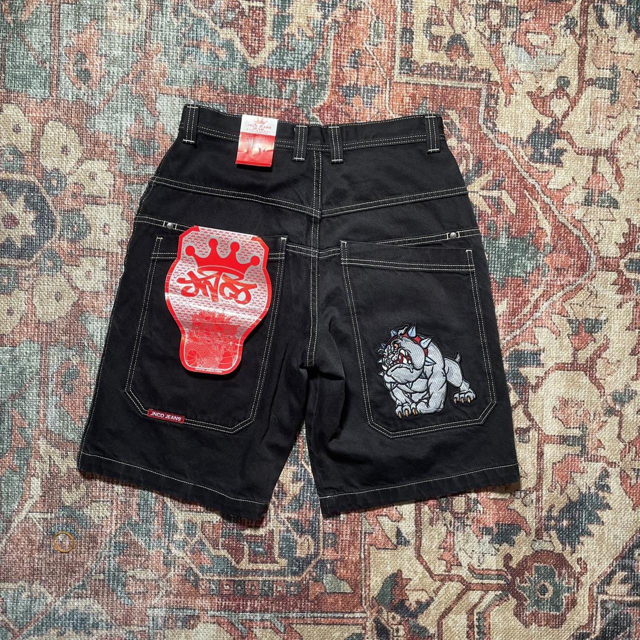 VINTAGE JNCO BULLDOG JORTS has the origional... - Depop