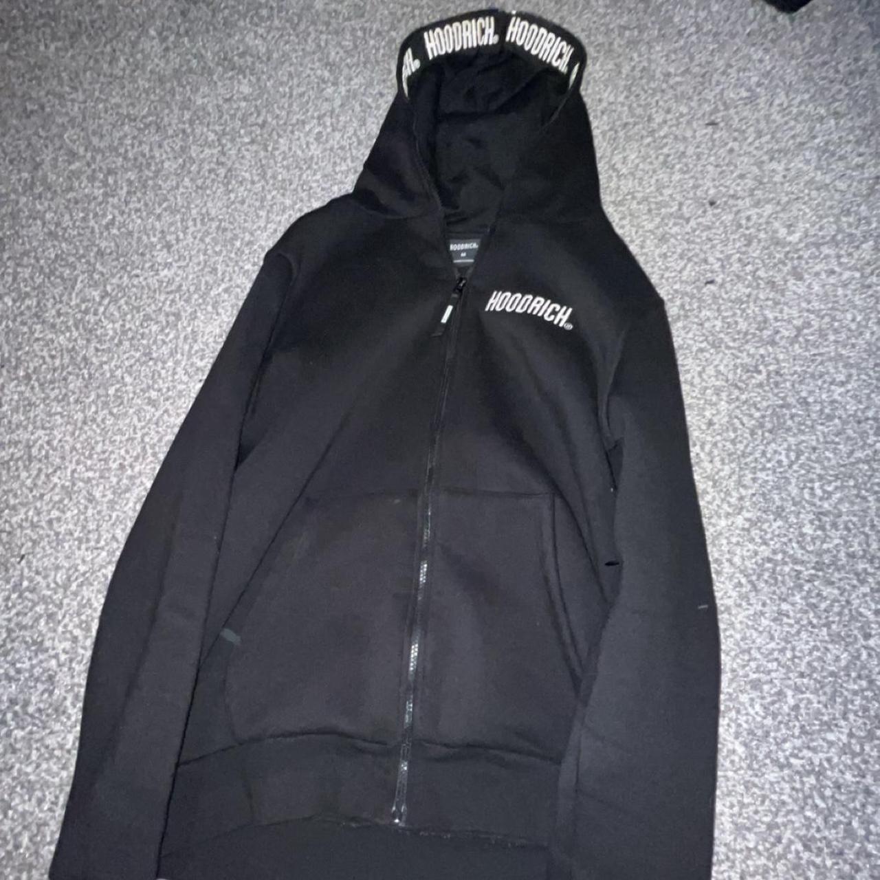 Black Hoodrich jacket soft jacket, texture is... - Depop