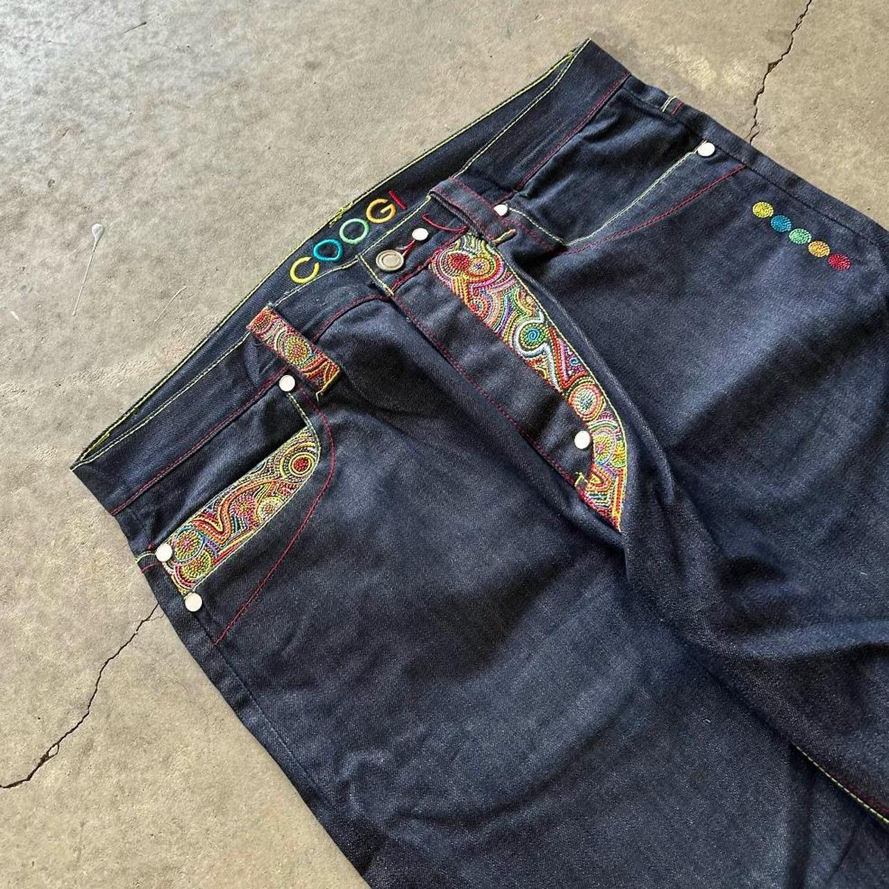 Y2K baggy loose COOGI jeans ***We DO NOT ACCEPT... - Depop
