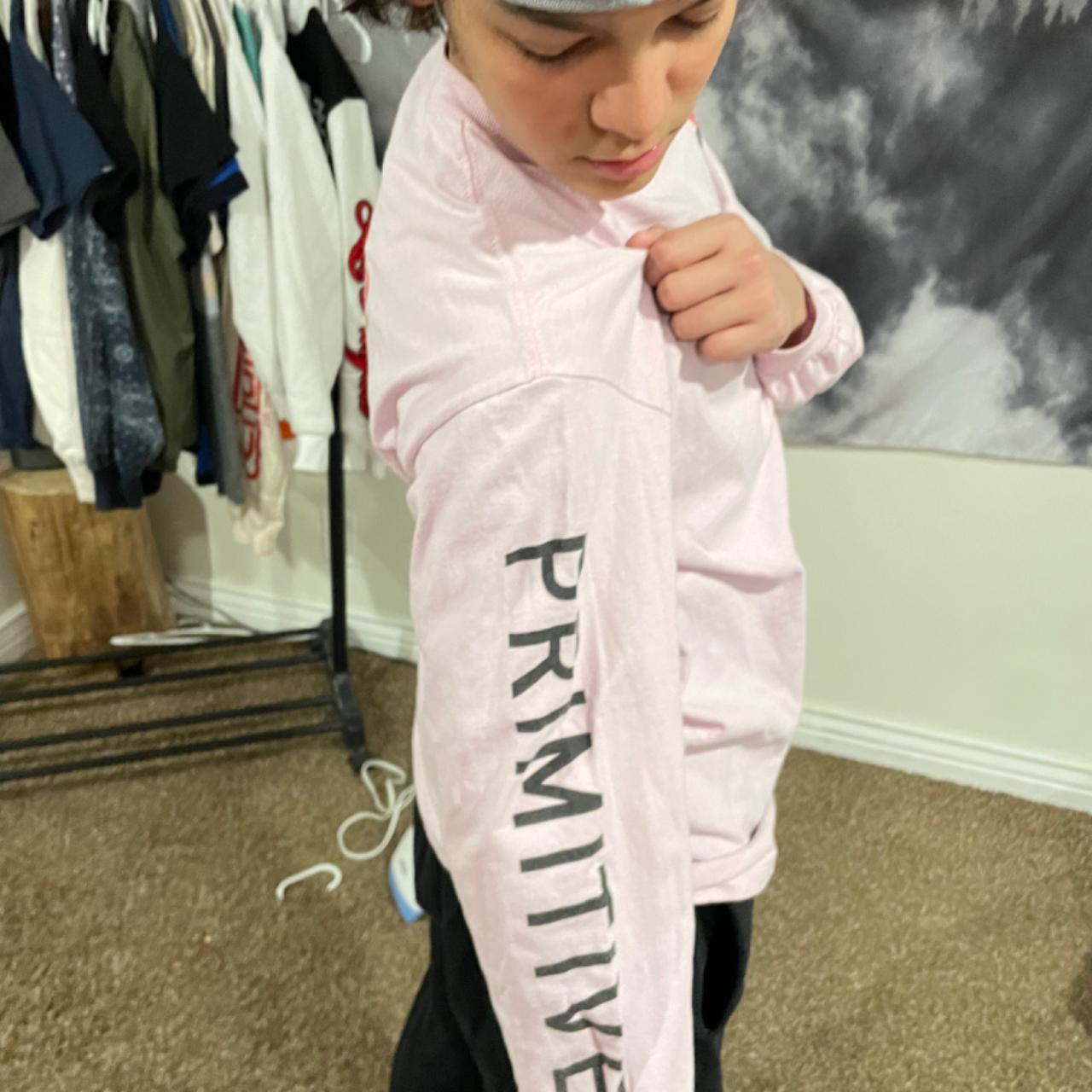 Medium Primetime Long sleeve Pink shirt - Depop