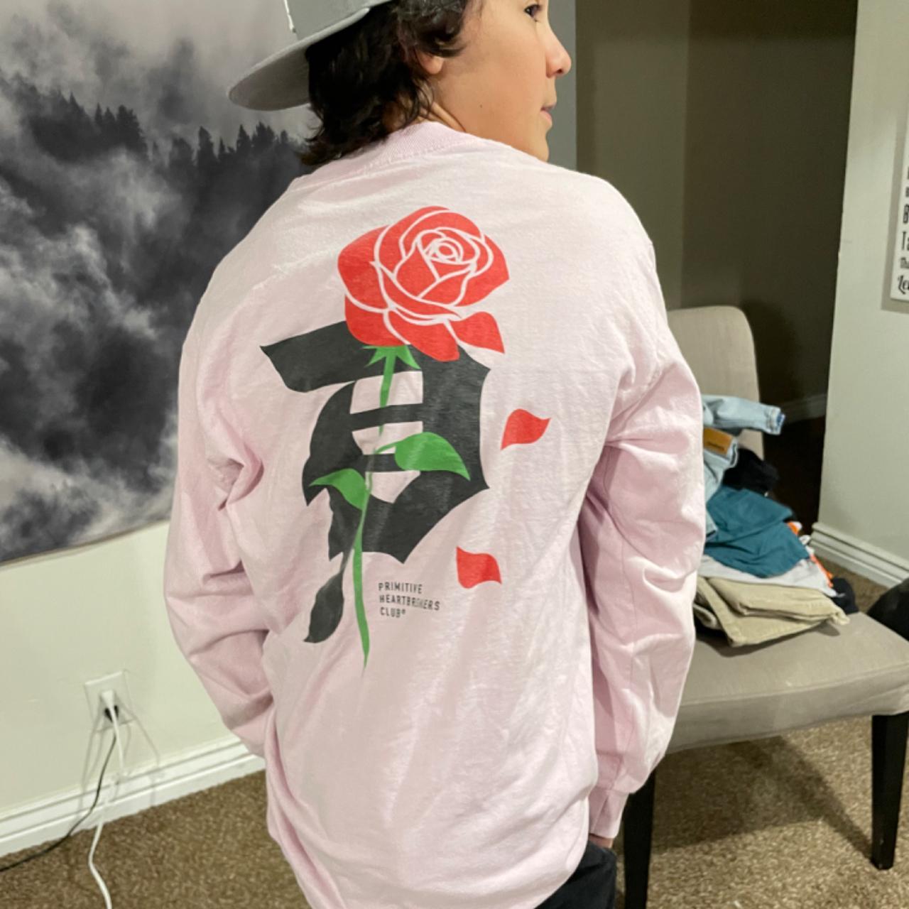 Medium Primetime Long sleeve Pink shirt - Depop