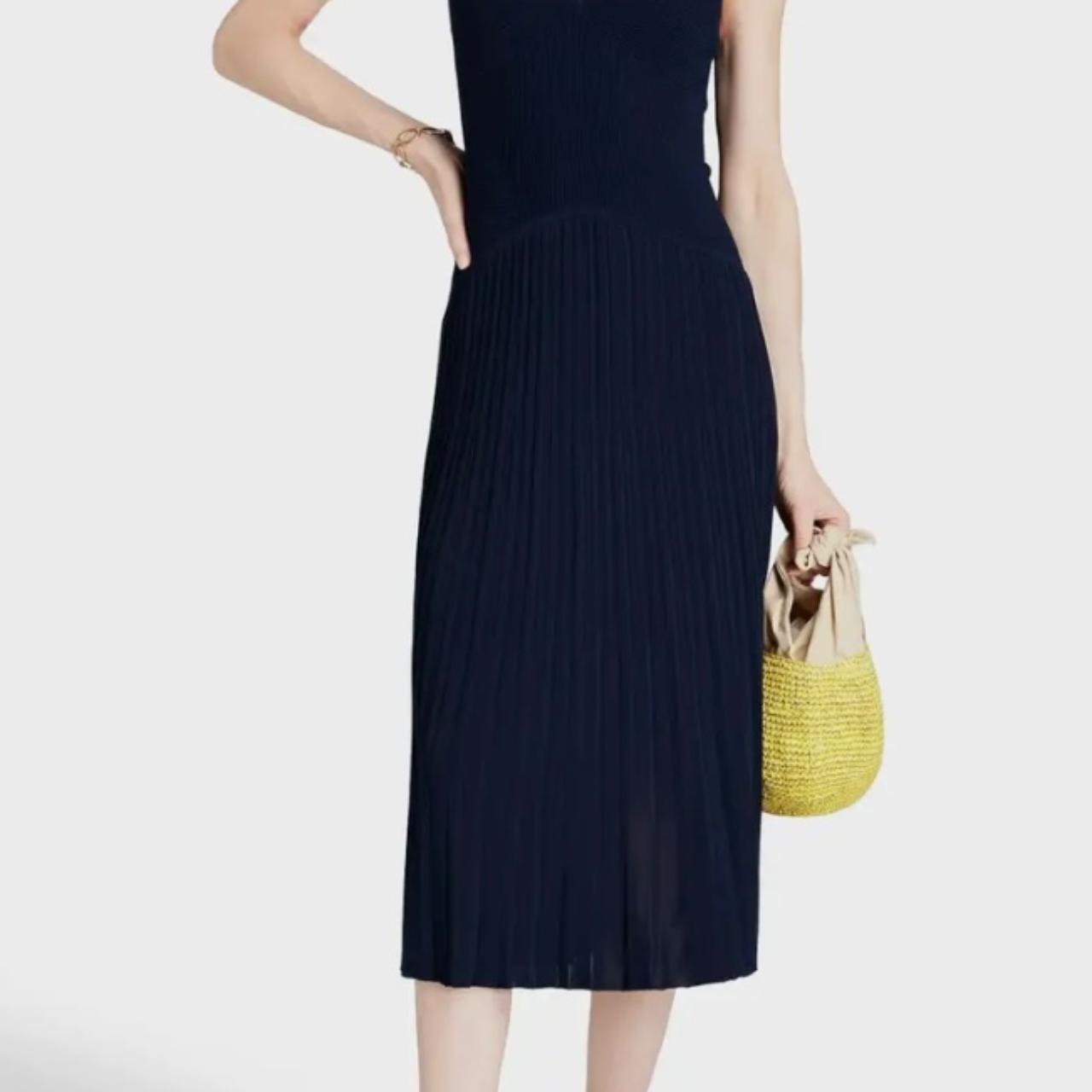 BNWT Zimmermann navy Dancer Cami Midi Dress. Size 1... - Depop