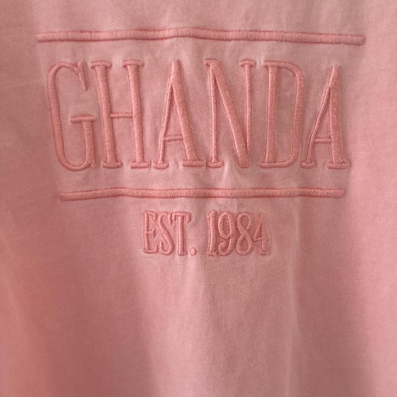 TEEN GIRLS GHANDA SIZE 12-13 CROPPED PINK TEE - Depop