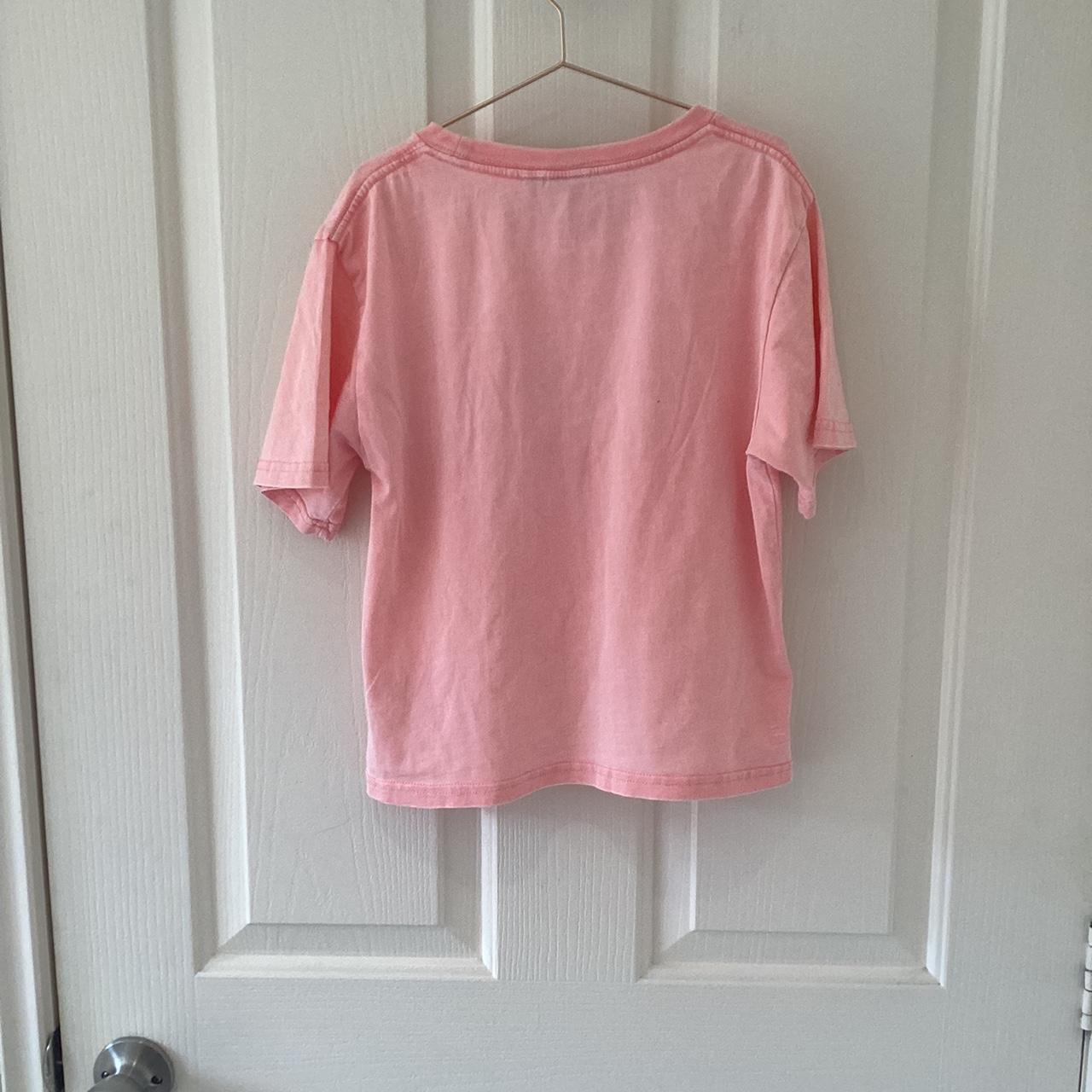 TEEN GIRLS GHANDA SIZE 12-13 CROPPED PINK TEE - Depop