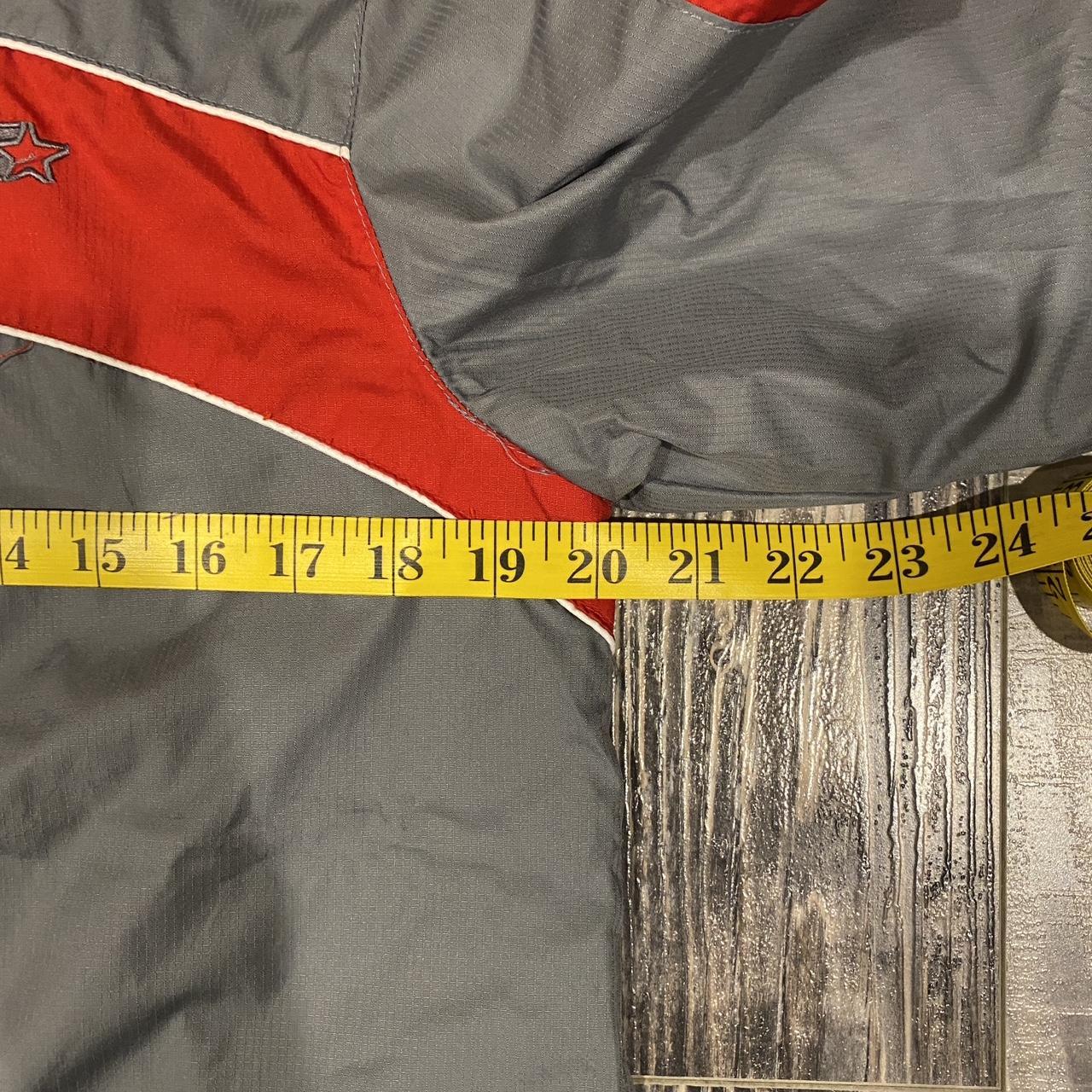 Red and grey starter track jacket Has a nice... - Depop
