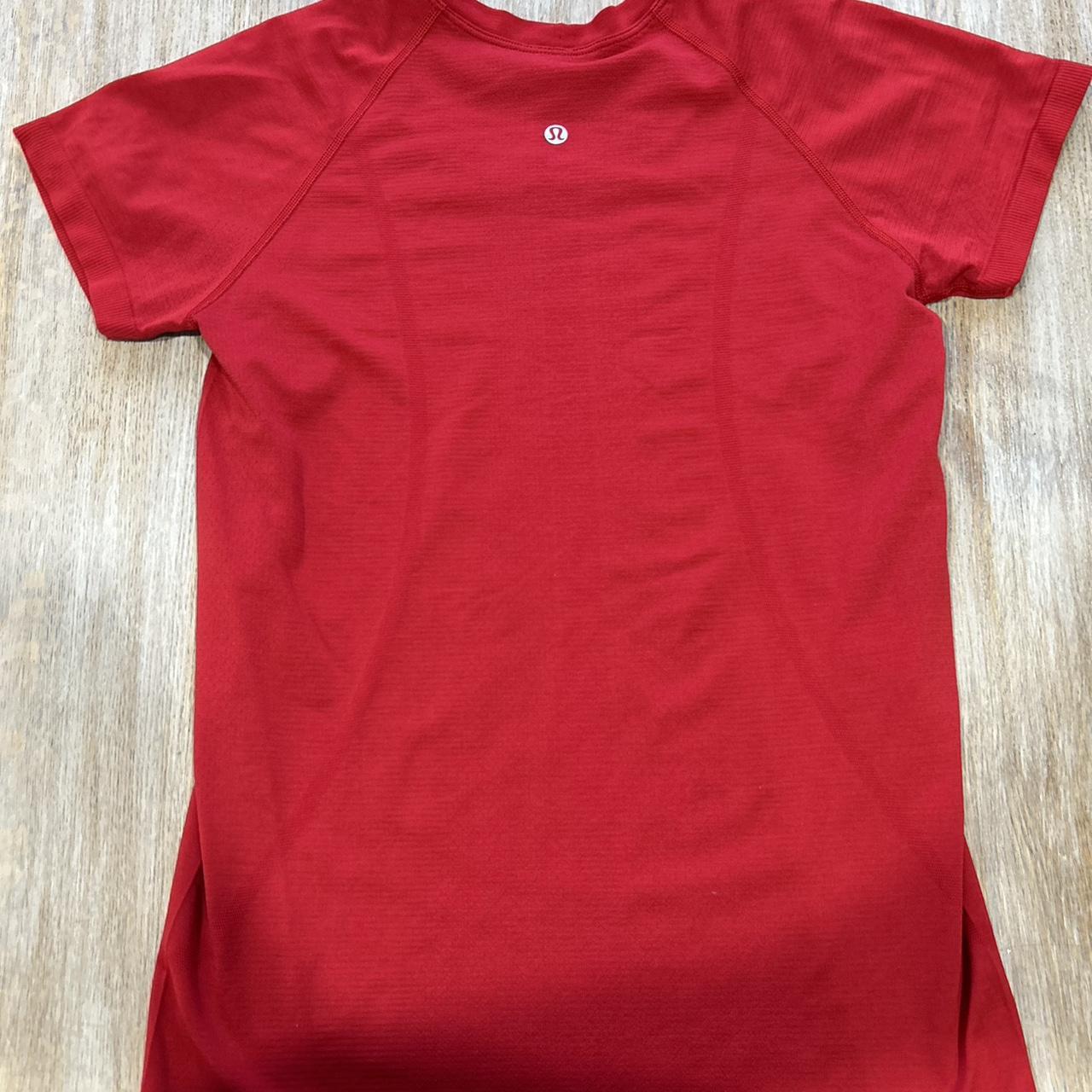 Lululemon Women's Red Shirt | Depop