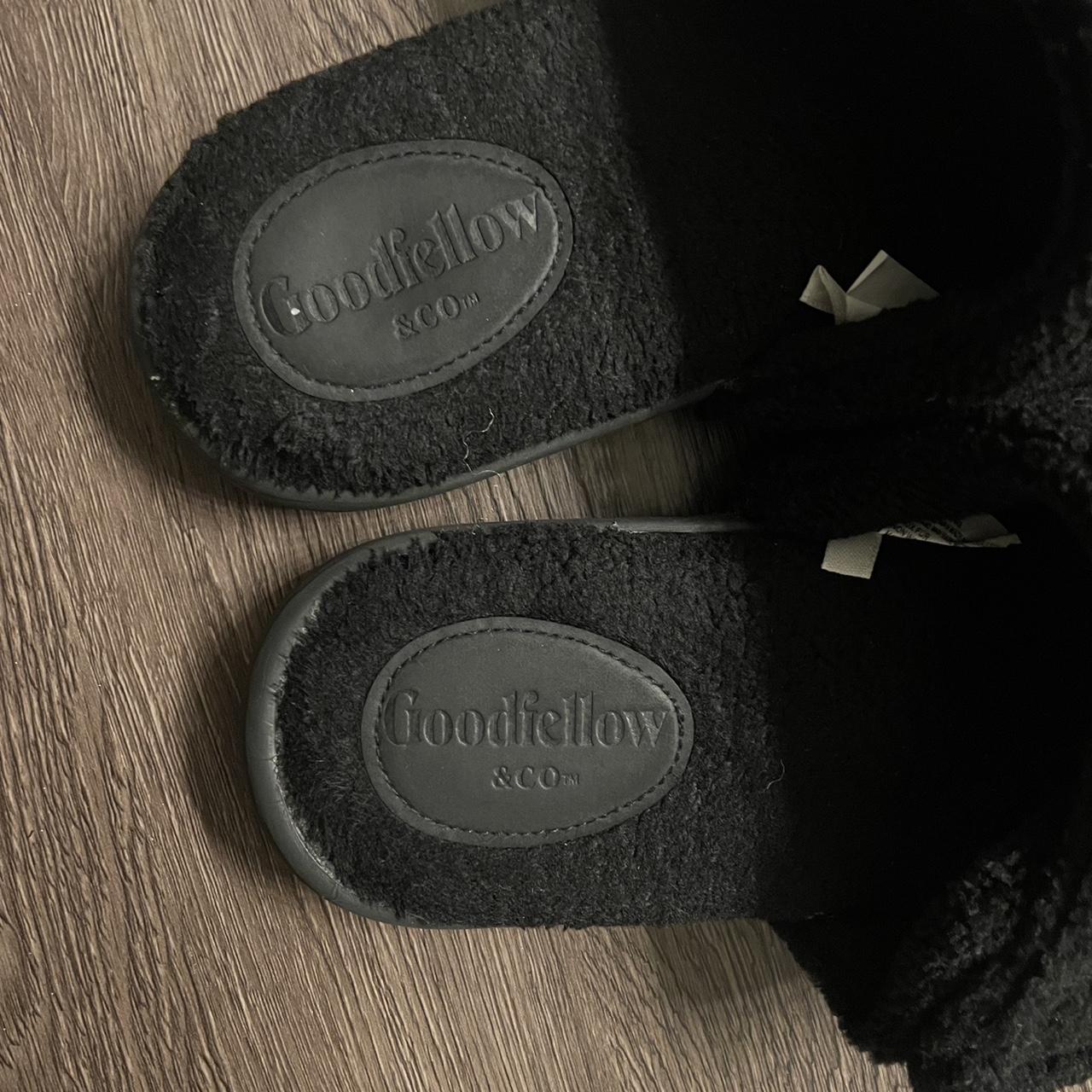 Black Goodfellow & Co. slippers #loungewear Text... - Depop