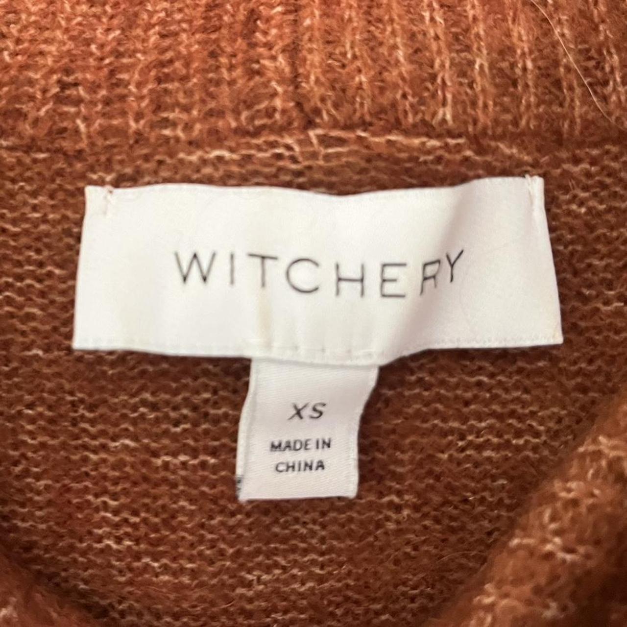 burnt orange off the shoulder witchery sweater 🎀... - Depop