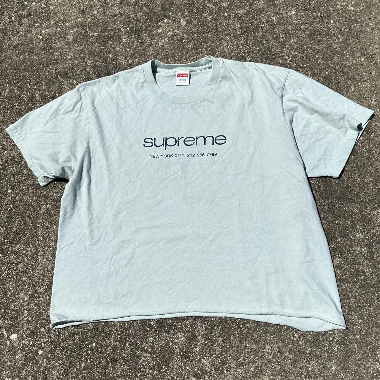 Cropped Supreme T Shirt Cool colorway - size... - Depop