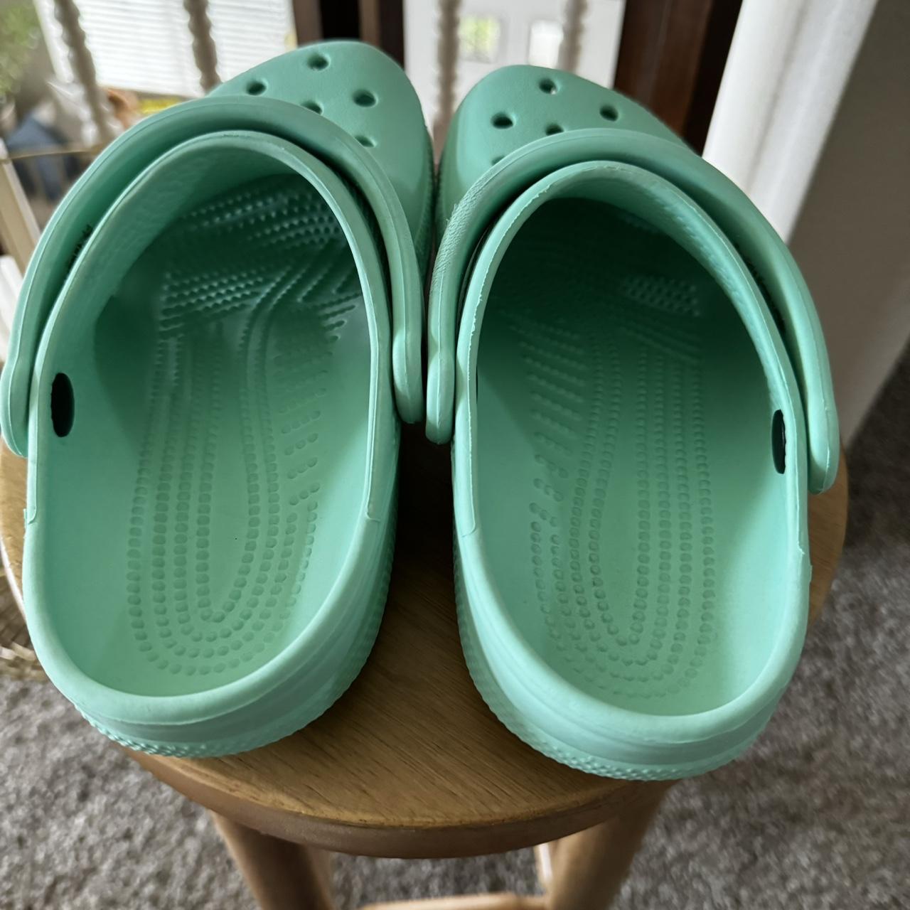 Mint Green Crocs Size 6 Women’s Worn mostly... - Depop