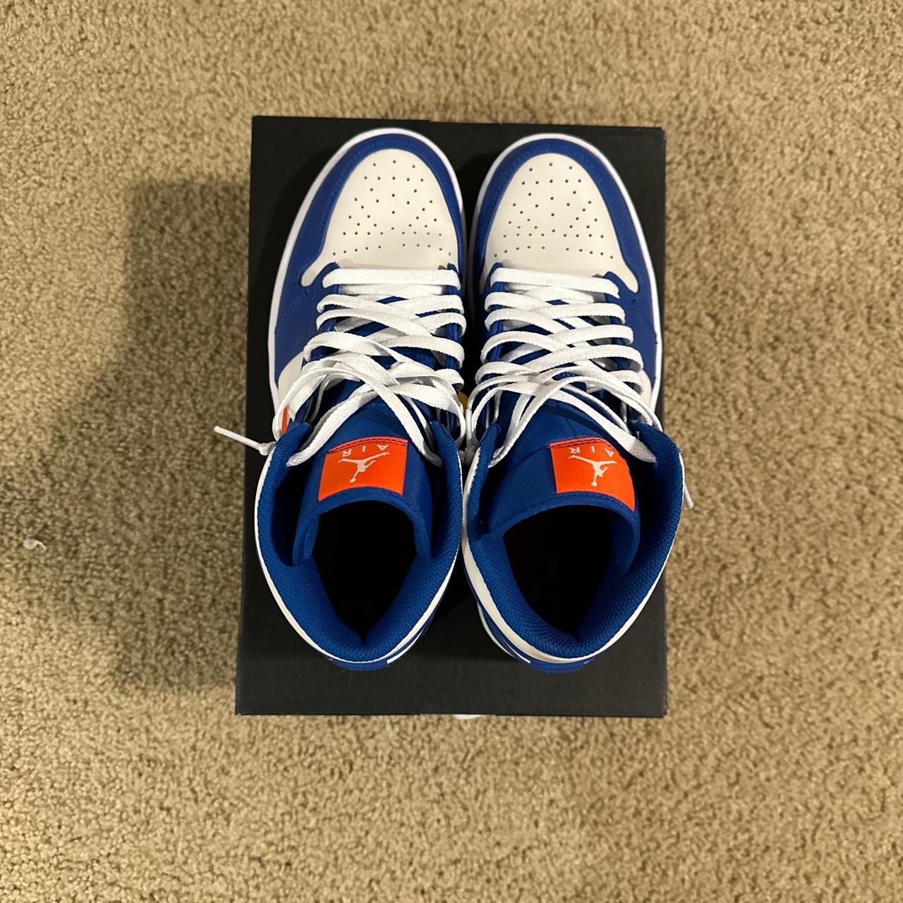 Nike Air Jordan 1 Mid Knicks Colorway Worn Once... - Depop