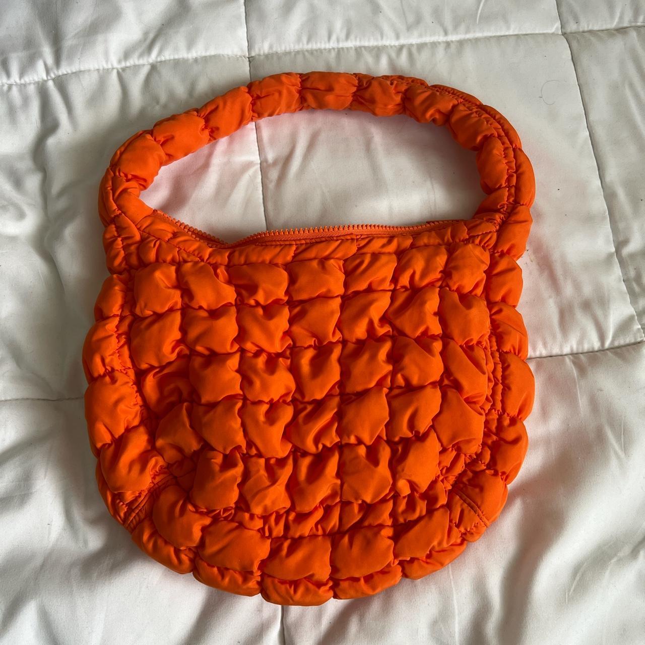 COS orange small quilted purse No flaws