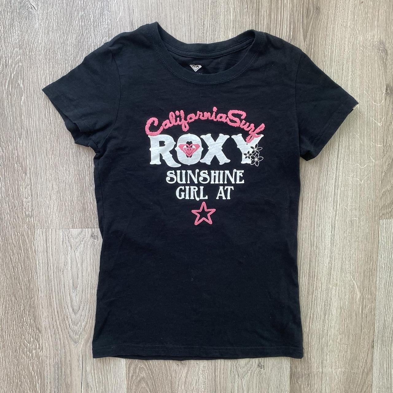 Vintage Y2K 90s Roxy Baby Tee In stunning condition... | Depop