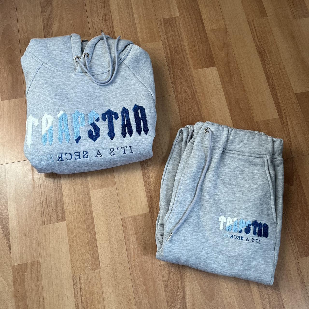 TRAPSTAR TRACKSUIT ‘GREY ICE’ SIZE - MEDIUM MENS... - Depop