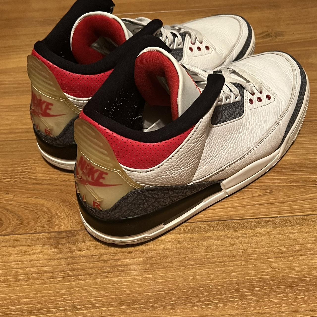 FAKE Jordan 3 Denim, size 10 og none decent wear - Depop