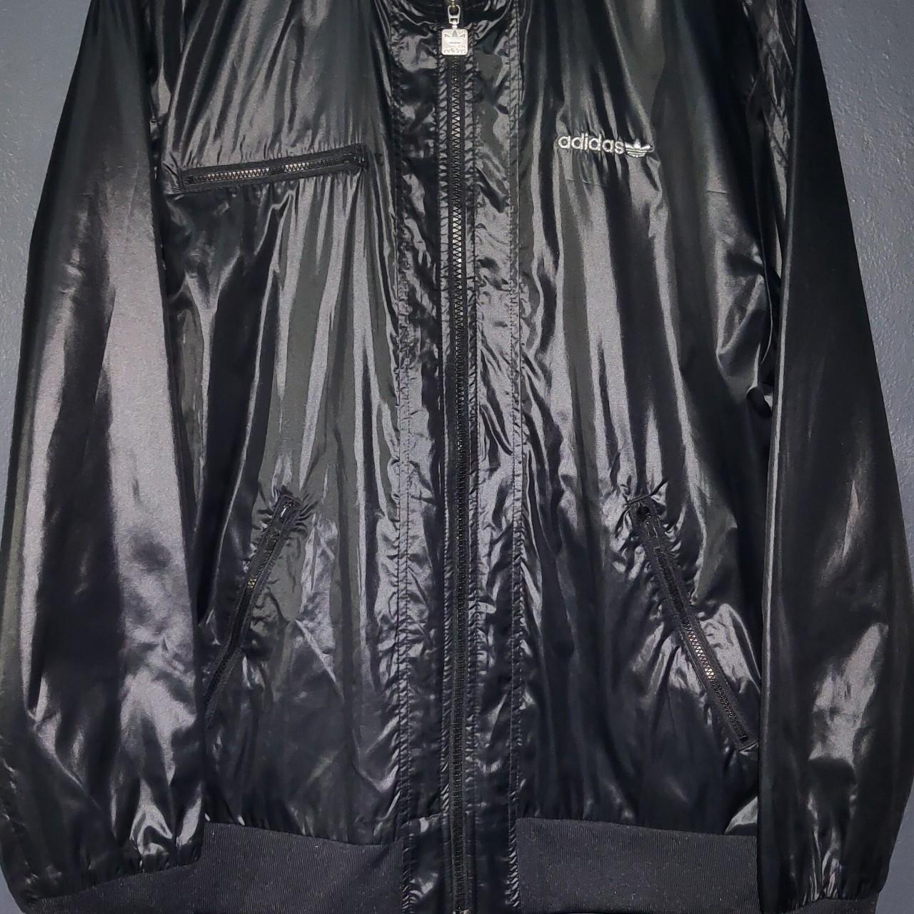 Adidas shiny nylon jacket #shinyadidas #shinynylons - Depop