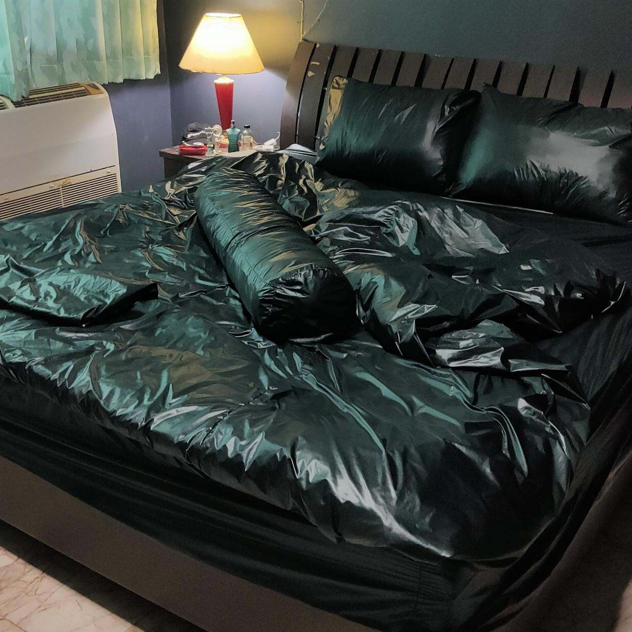 Shiny nylon bedding set *** IN STOCK READY TO SHIP... - Depop