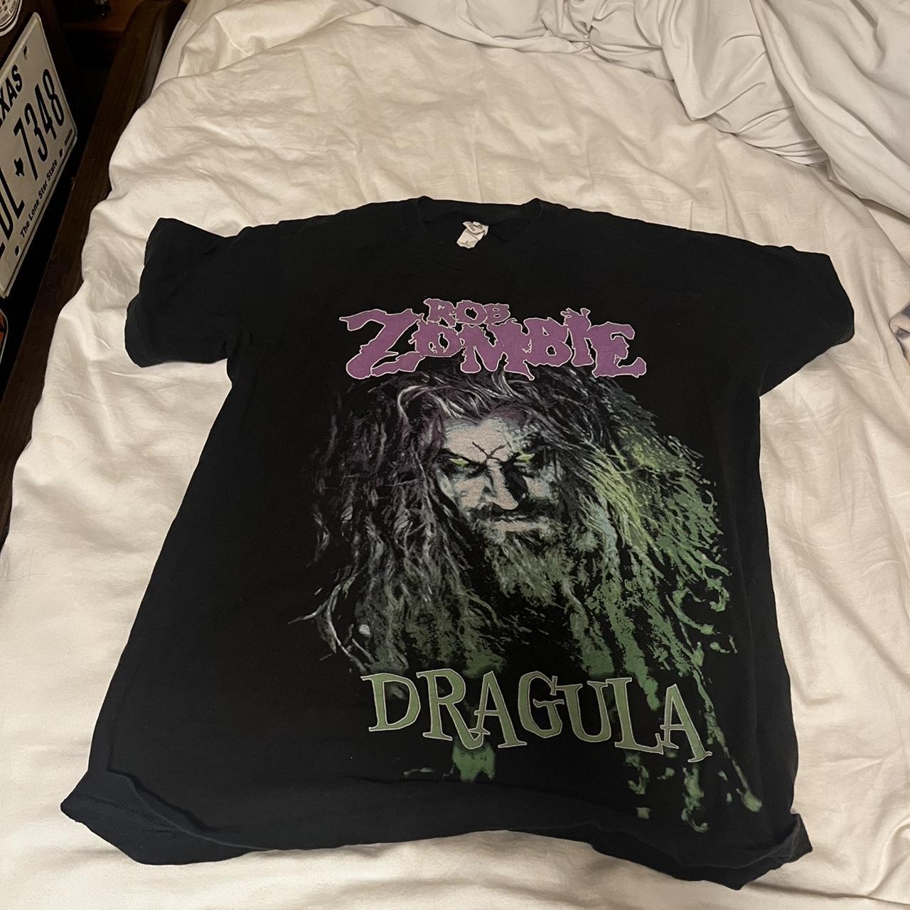 Grunge Rob Zombie Dragula Metal Band Tee -☆rob... - Depop