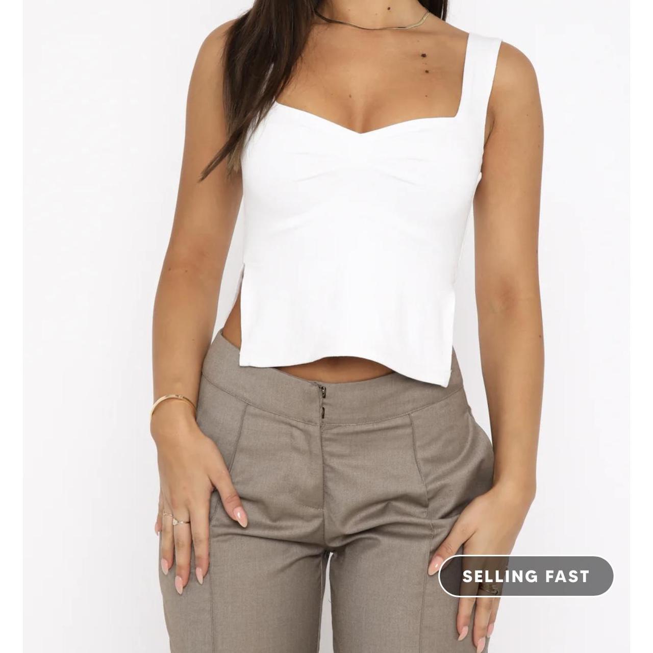 Very flattering White Fox top. I only washed. Size... - Depop