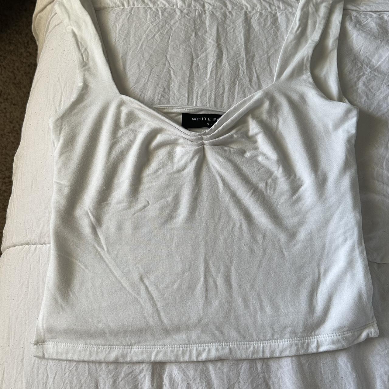 Very flattering White Fox top. I only washed. Size... - Depop