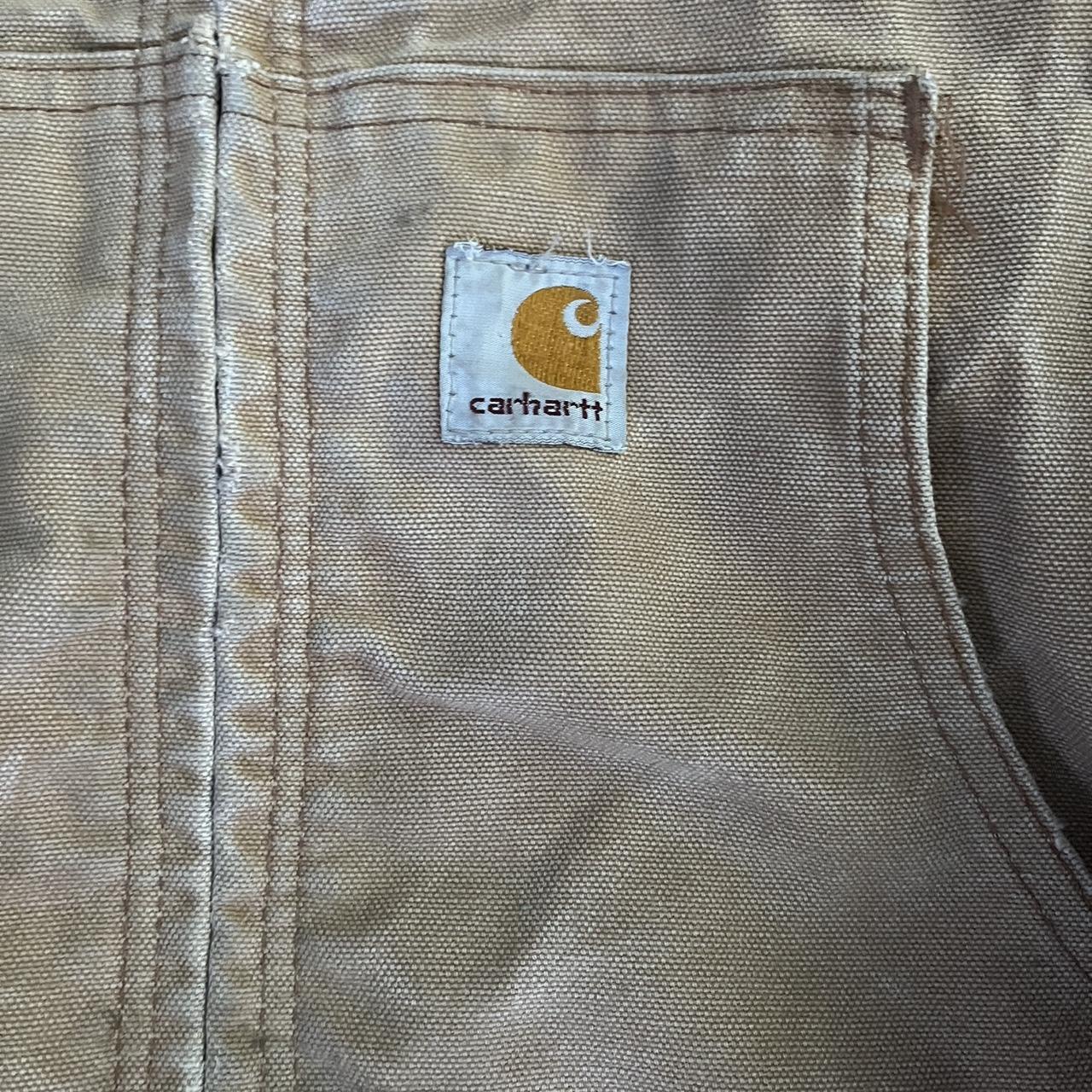 Carhartt bomber jacket size small! Nice tan color.... - Depop