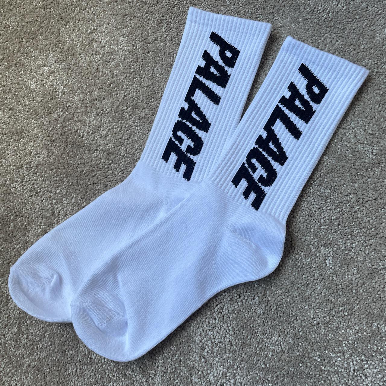 Palace one size fits all white socks 7x pairs in... - Depop